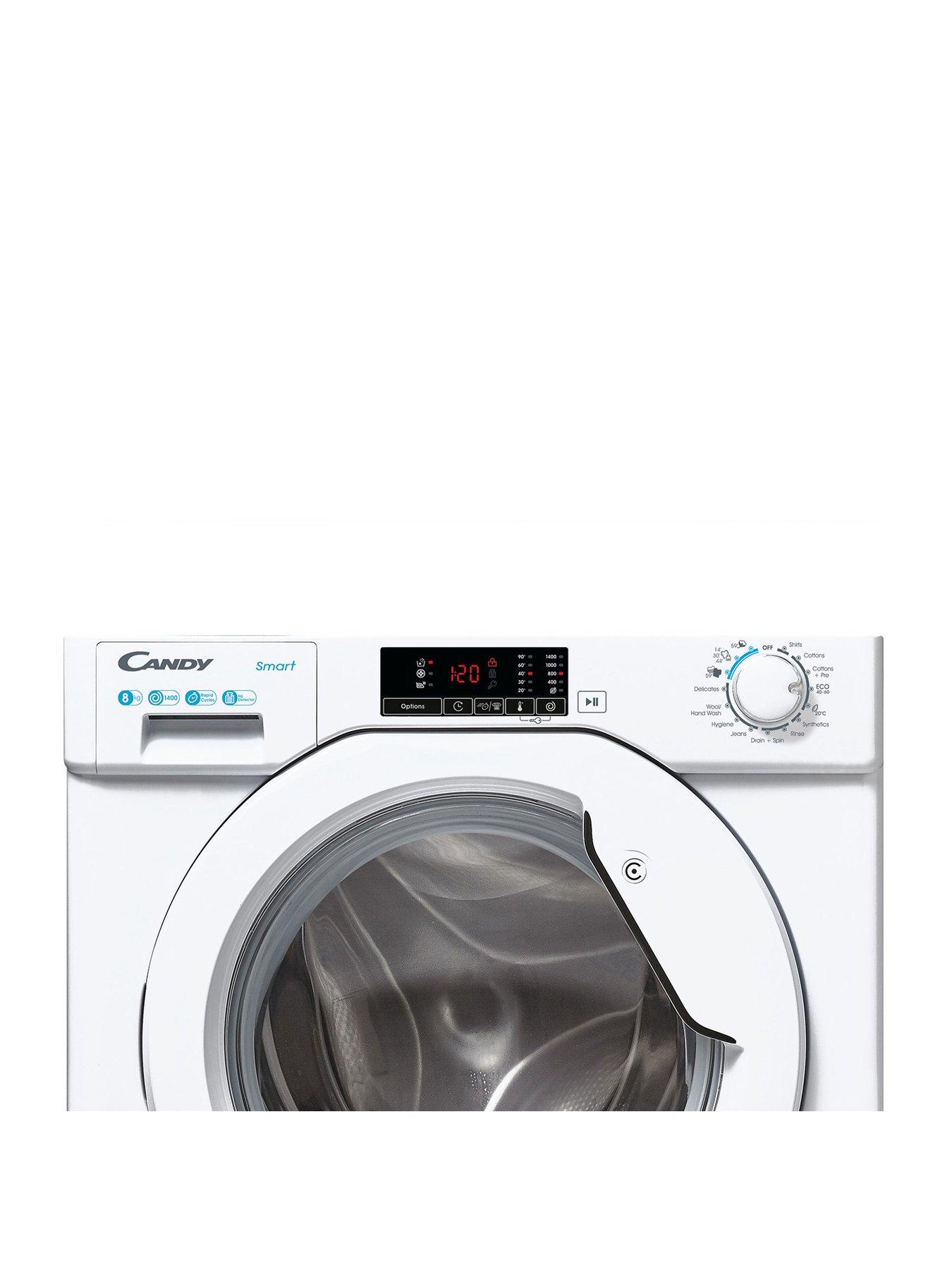 Candy CBW 48D1W4-80 Integrated 8kg Load, 1400 Spin Washing Machine | Very