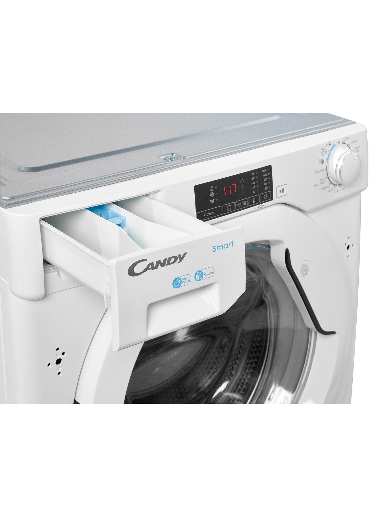 Candy CBW 49D1W4-80 Integrated 9kg Load, 1400 Spin Washing Machine | Very