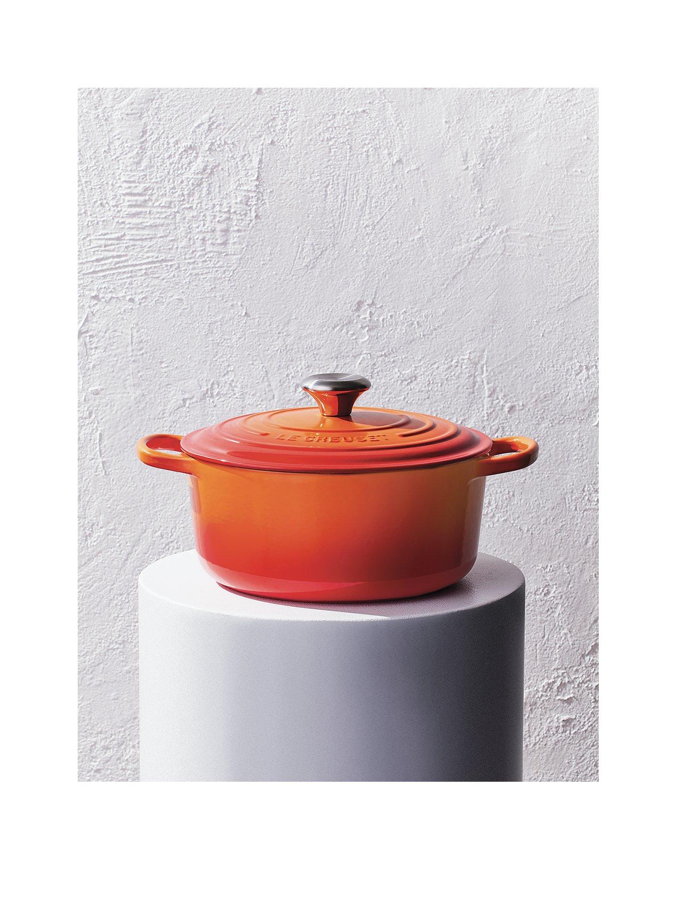 Le Creuset Signature Cast Iron Round 26 cm Casserole in Volcanic | Very