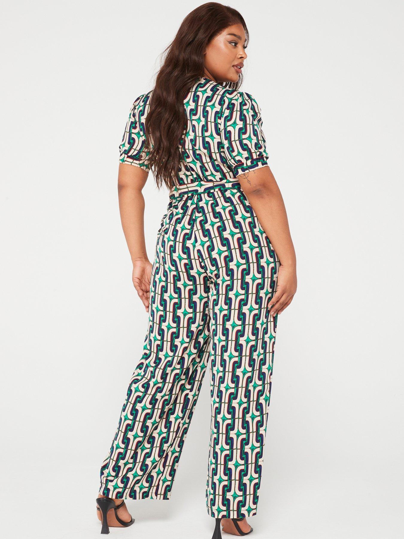 AX PARIS CURVE Printed Jumpsuit - Multi | Very