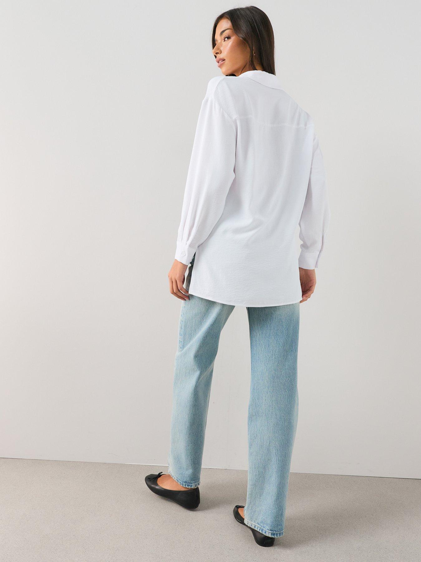 The Very Collection Oversized Boyfriend Shirt - White | Very