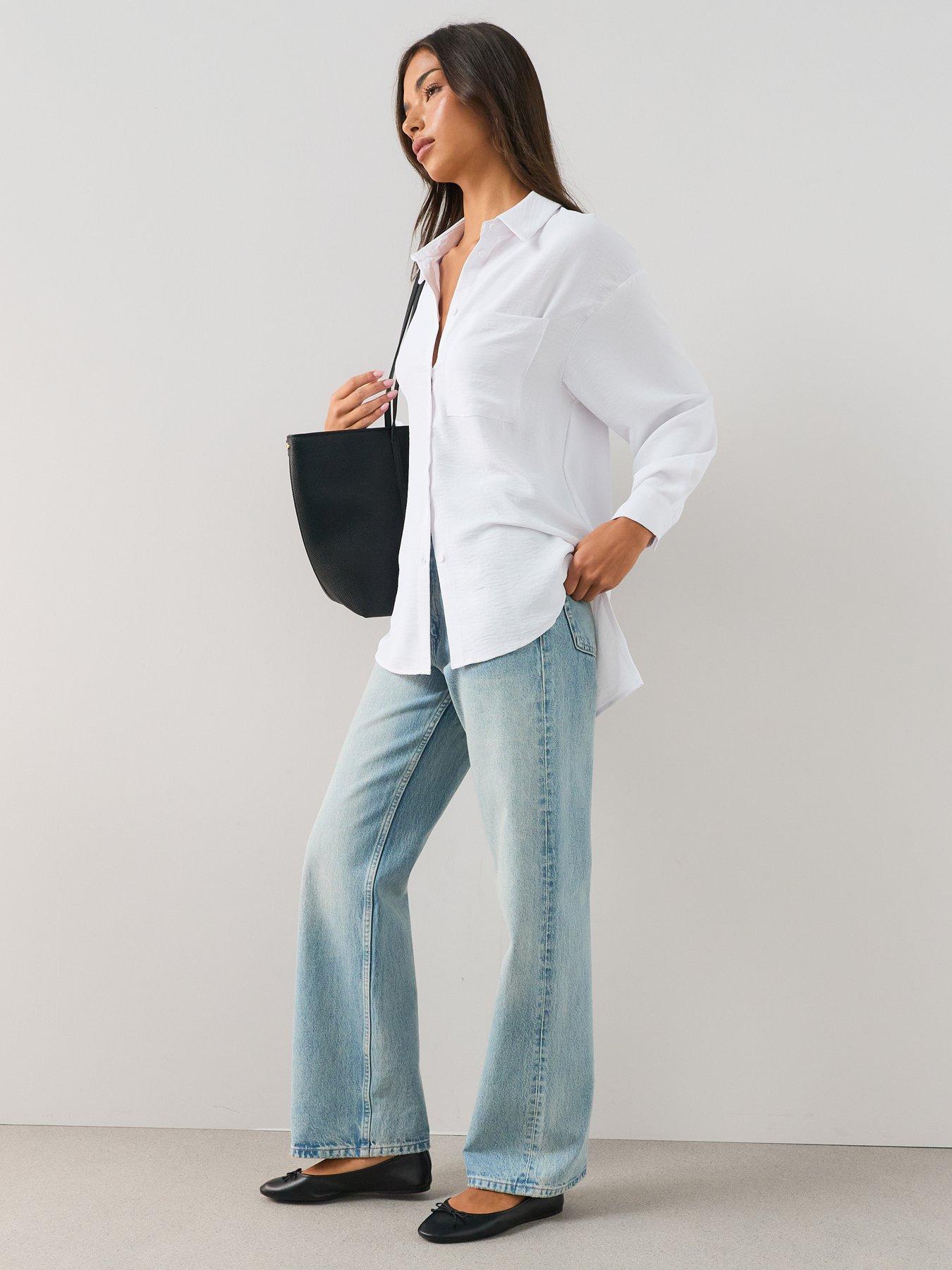 The Very Collection Oversized Boyfriend Shirt - White | Very