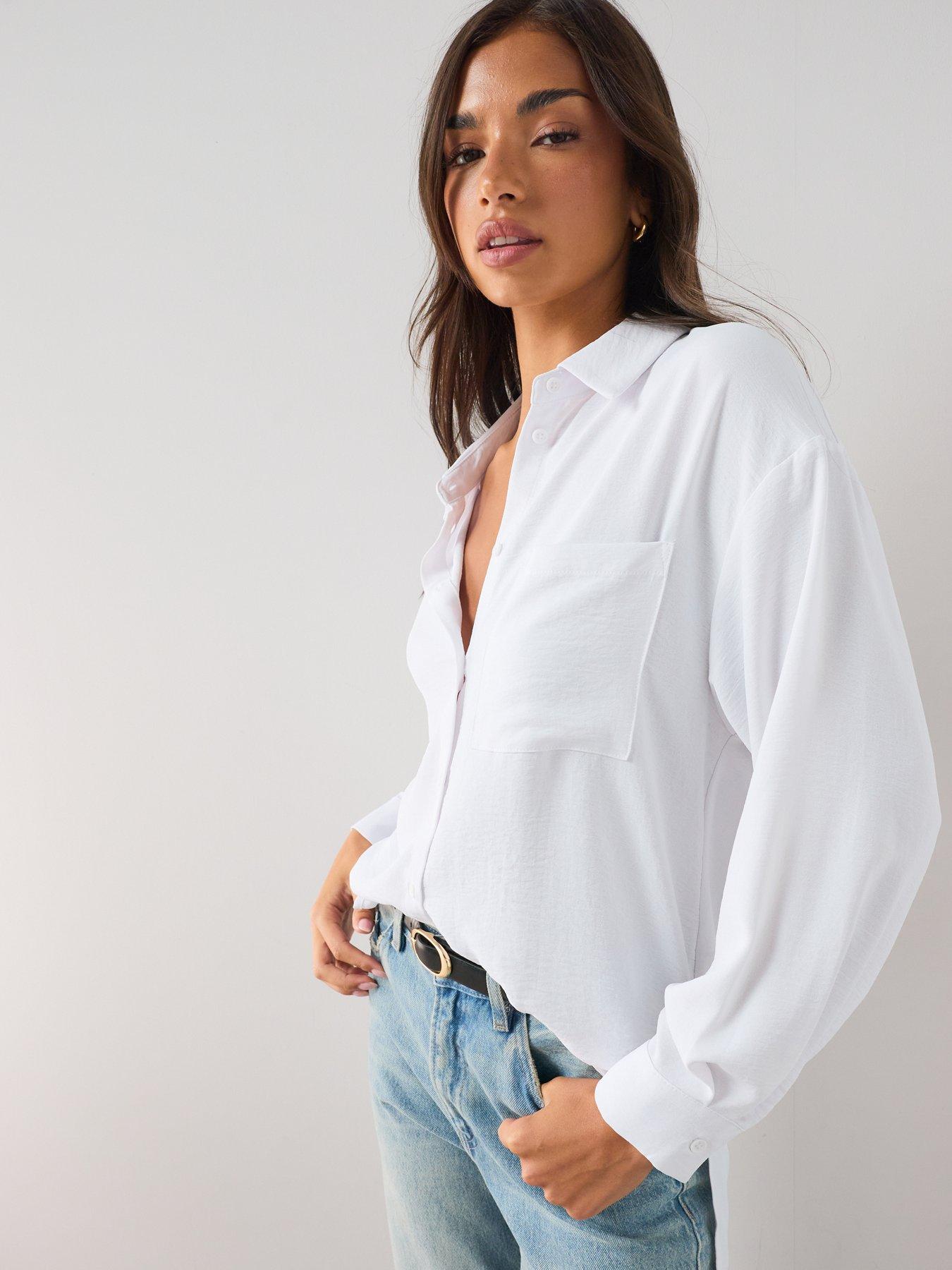 The Very Collection Oversized Boyfriend Shirt - White | Very