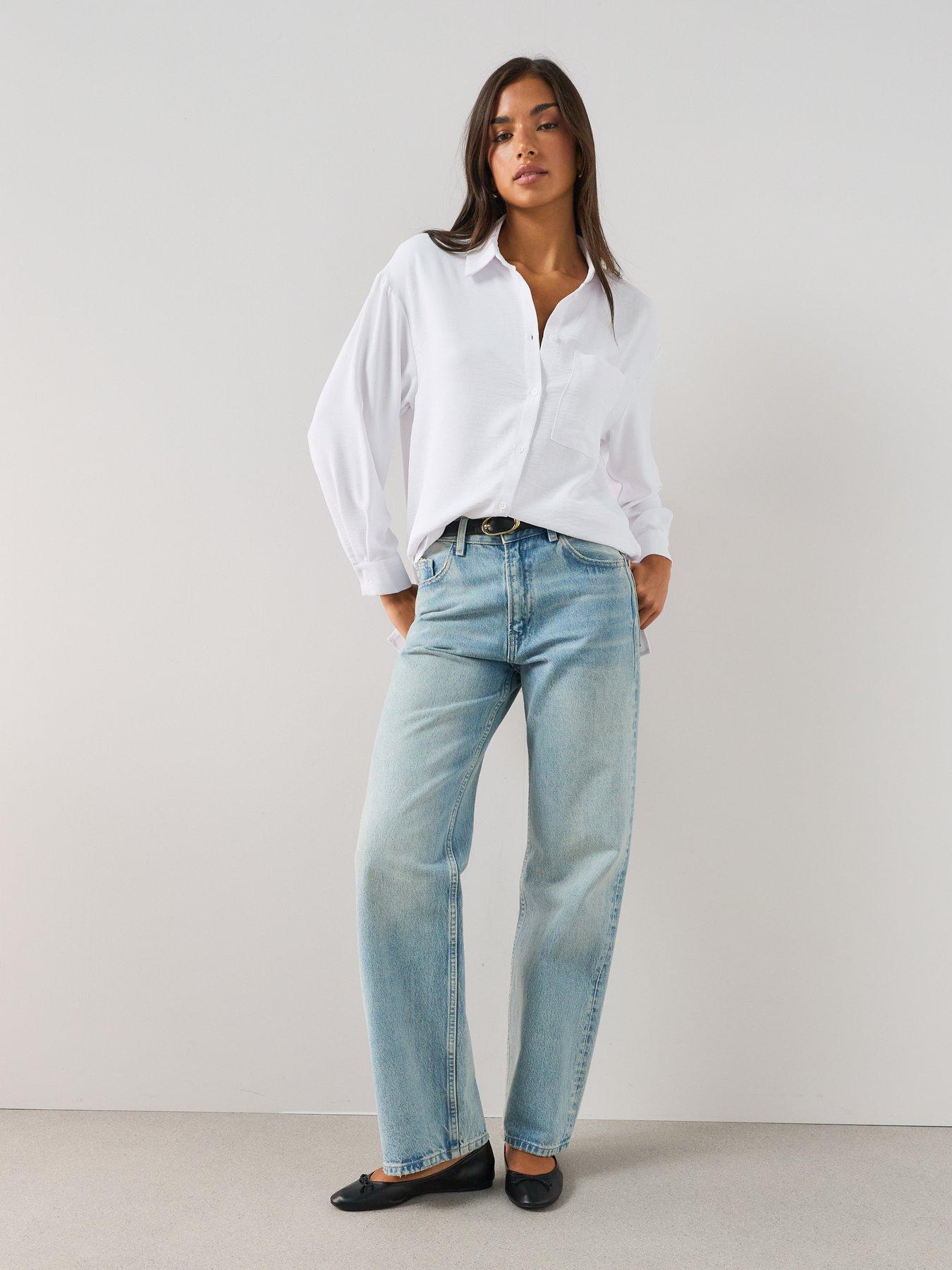 The Very Collection Oversized Boyfriend Shirt - White | Very