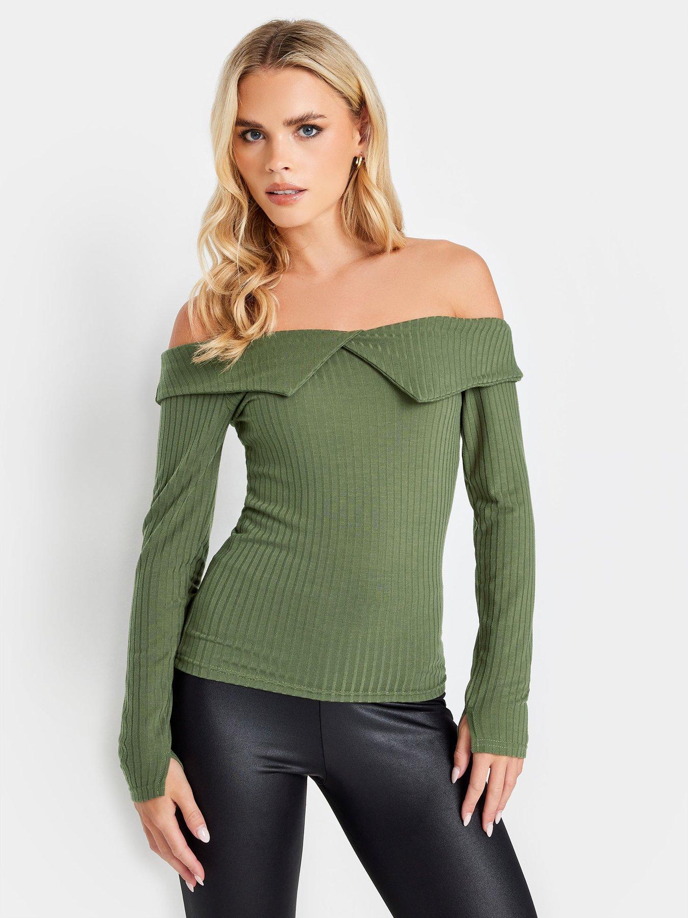PixieGirl Petite Khaki Folder Over Top | Very