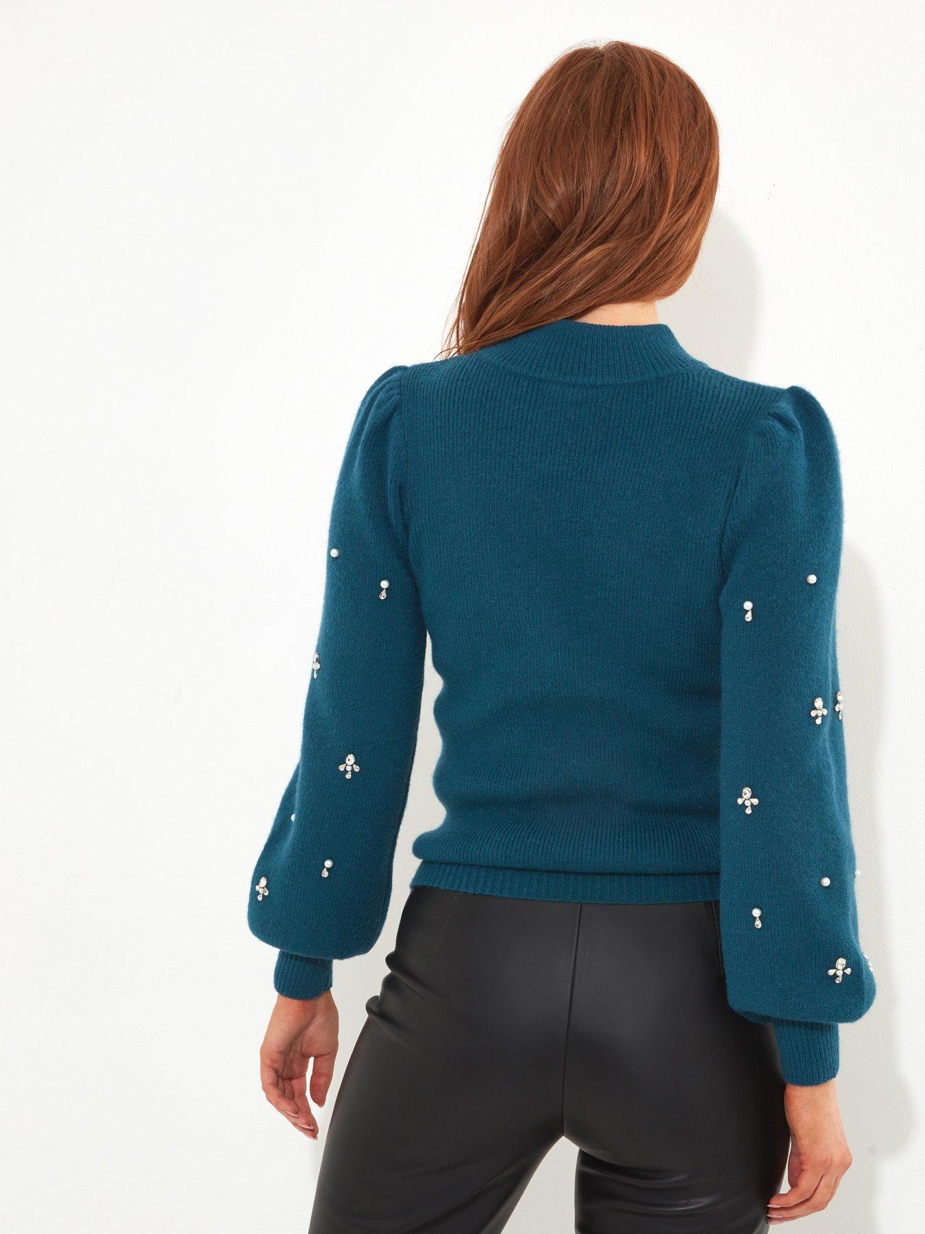 Joe Browns Exquisite Embellished Jumper - Teal | Very.co.uk