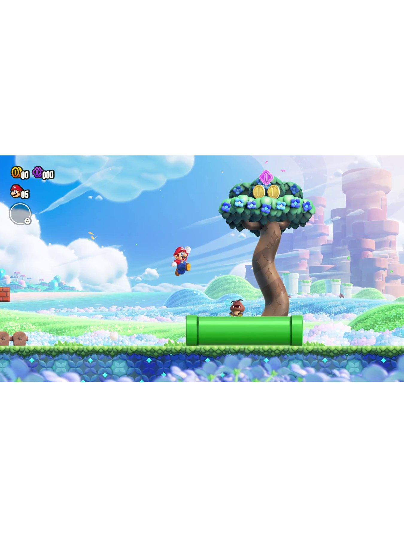 Nintendo Switch OLED Neon Blue/Neon Red Console & Super Mario Bros ...