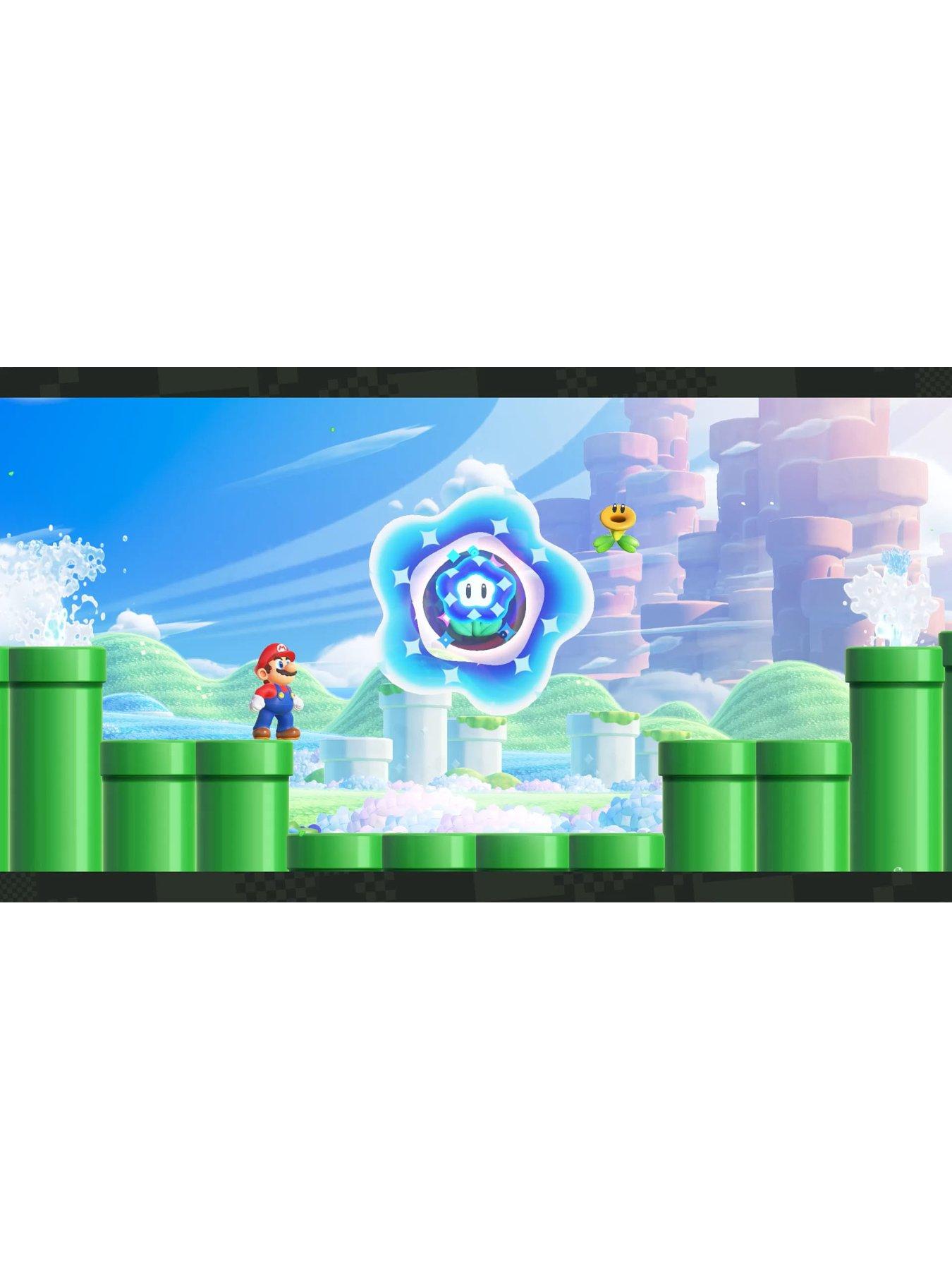 Nintendo Switch OLED Neon Blue/Neon Red Console & Super Mario Bros ...