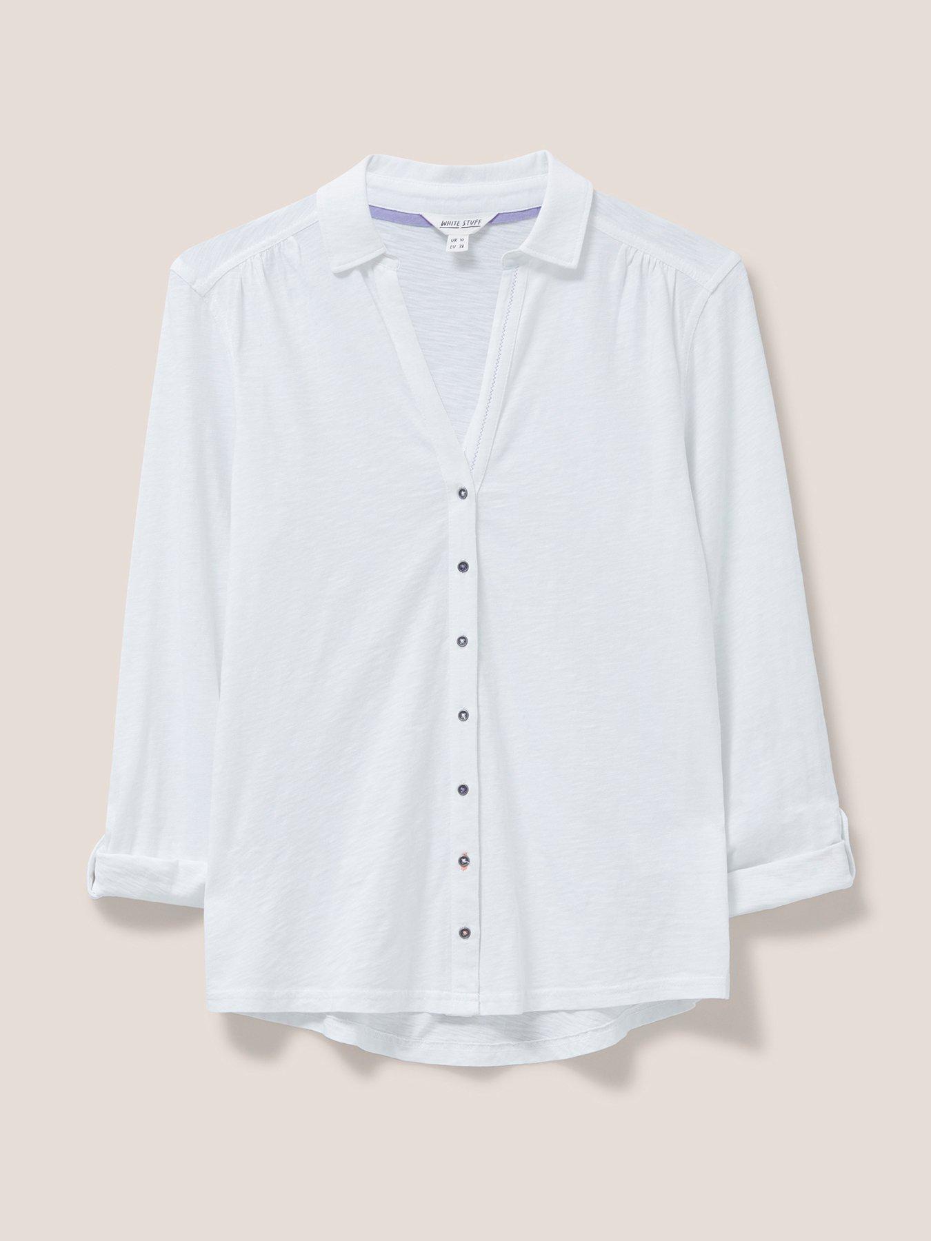 White Stuff Annie Jersey Shirt White Very