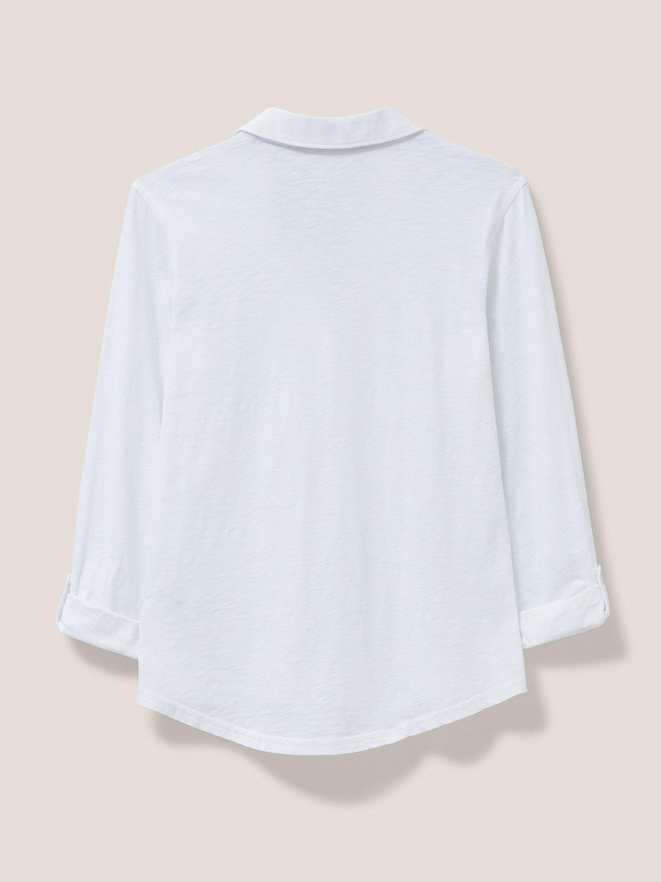 White Stuff Annie Jersey Shirt White Very
