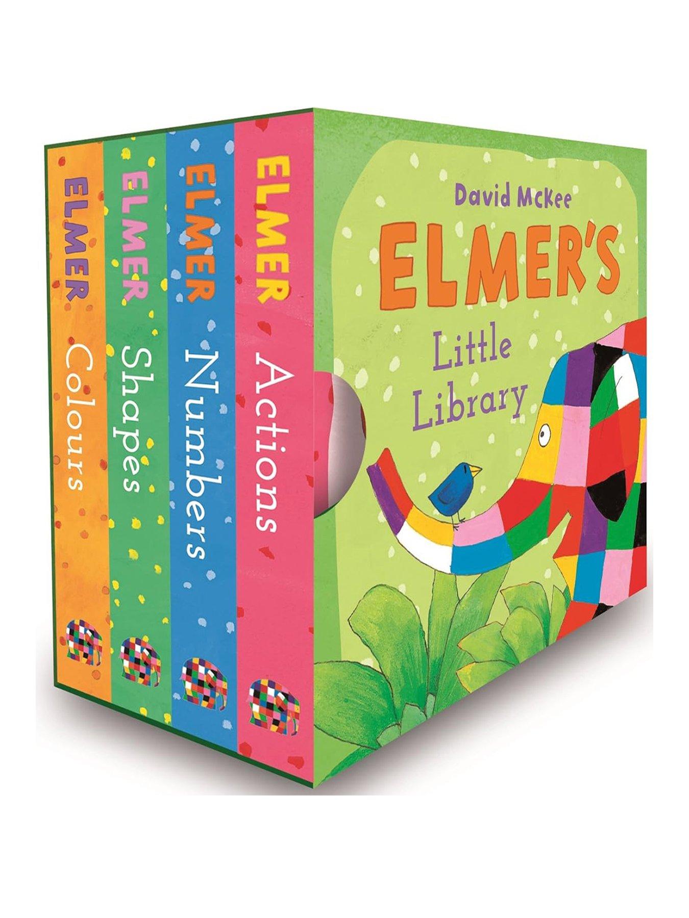 Elmer 4 Book Set - Colours, Numbers, Shapes, Actions | Very
