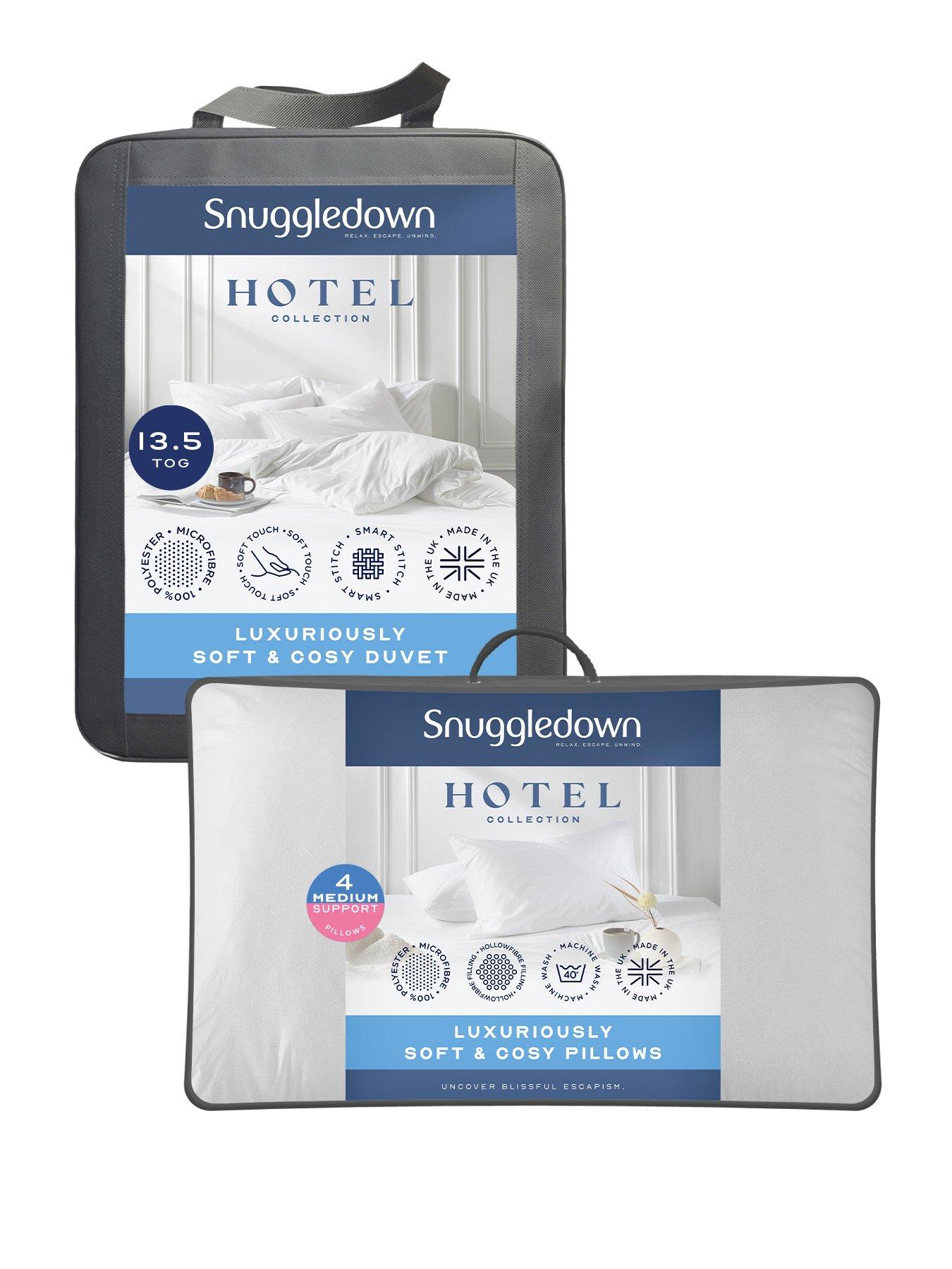 Snuggledown of Norway Luxurious Hotel 13.5 Tog Duvet and 4 Pillows ...