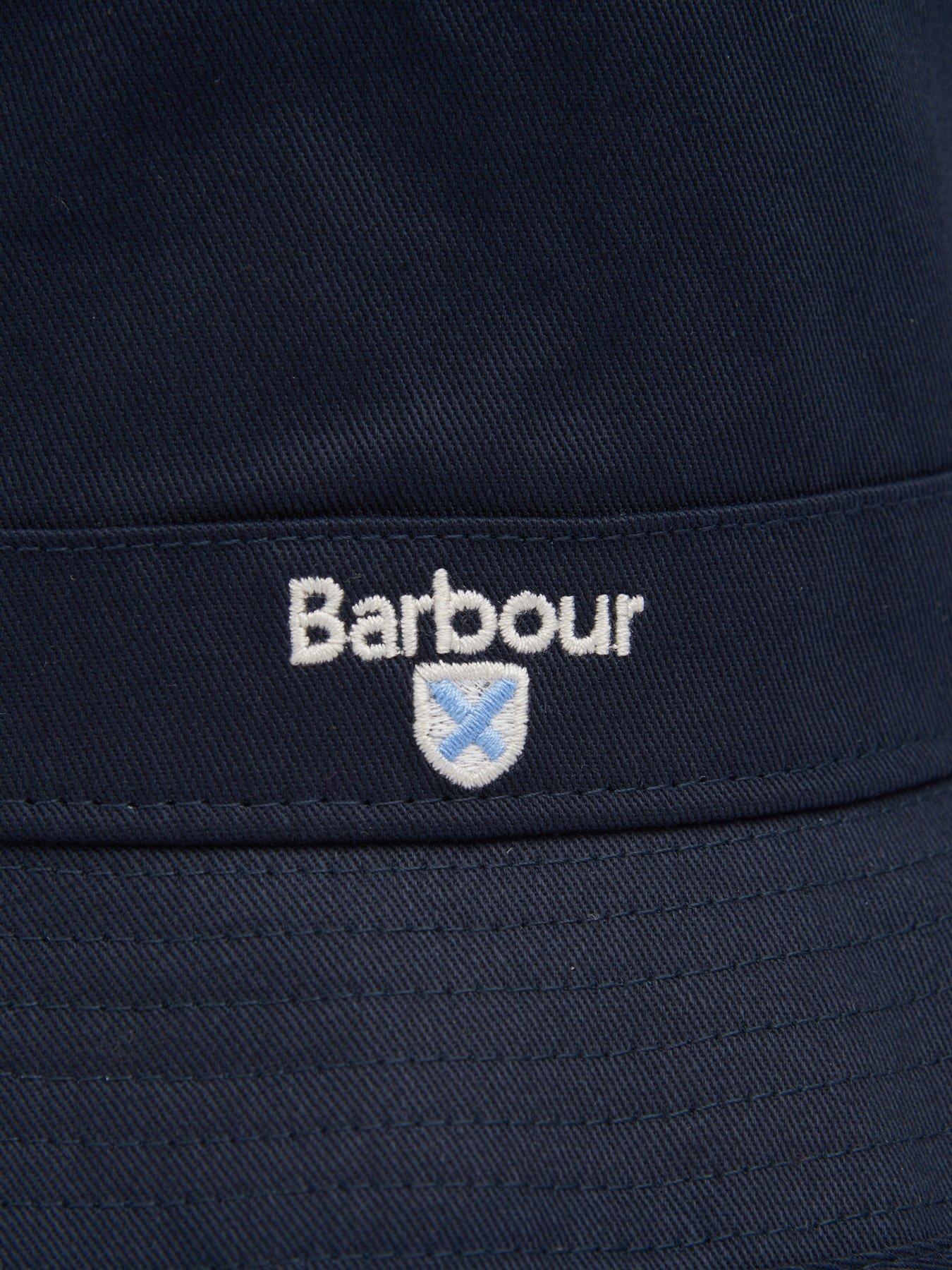 Barbour Cascade Embroidered Logo Bucket Hat - Navy | Very