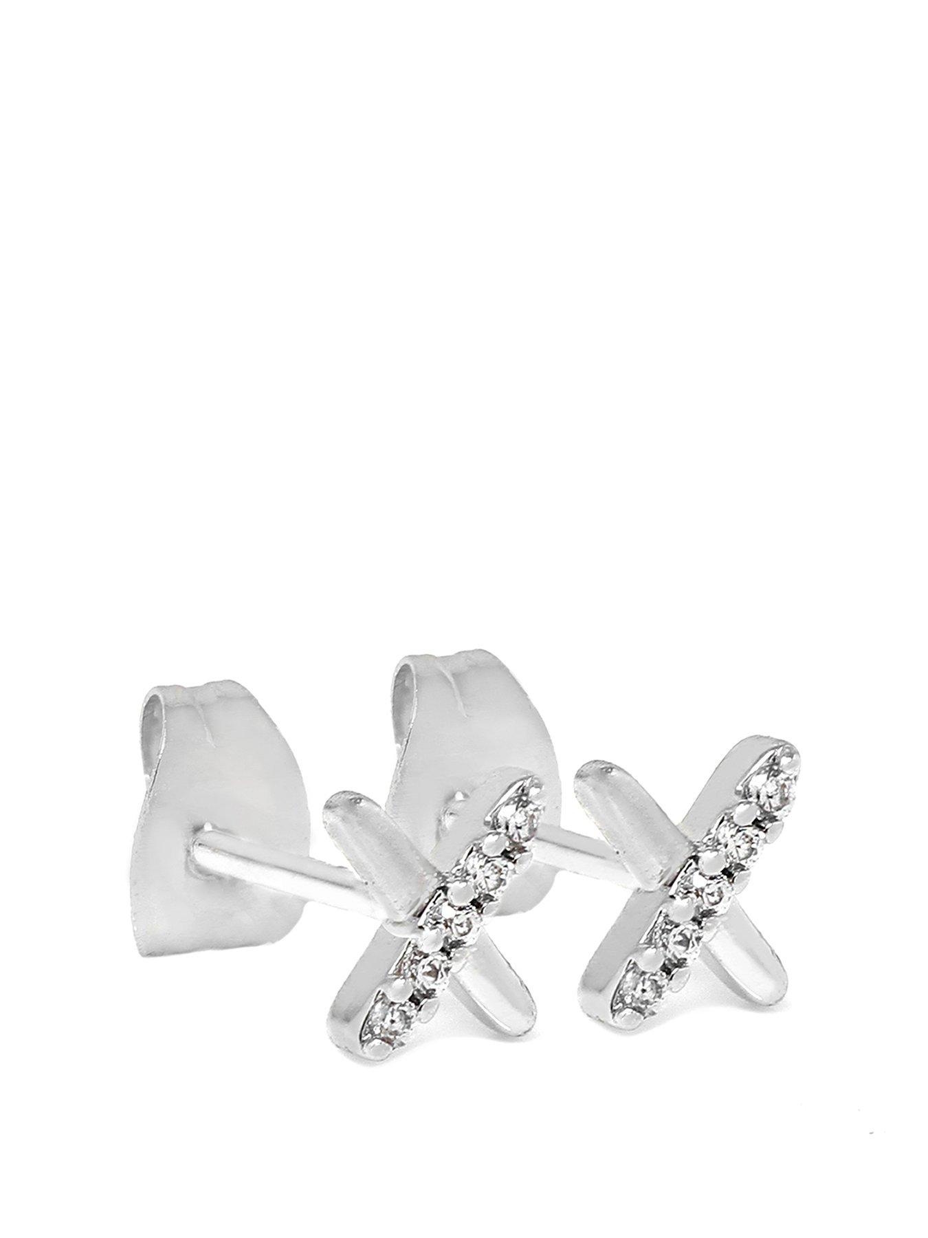Say It With Silver Kiss Earrings | Very