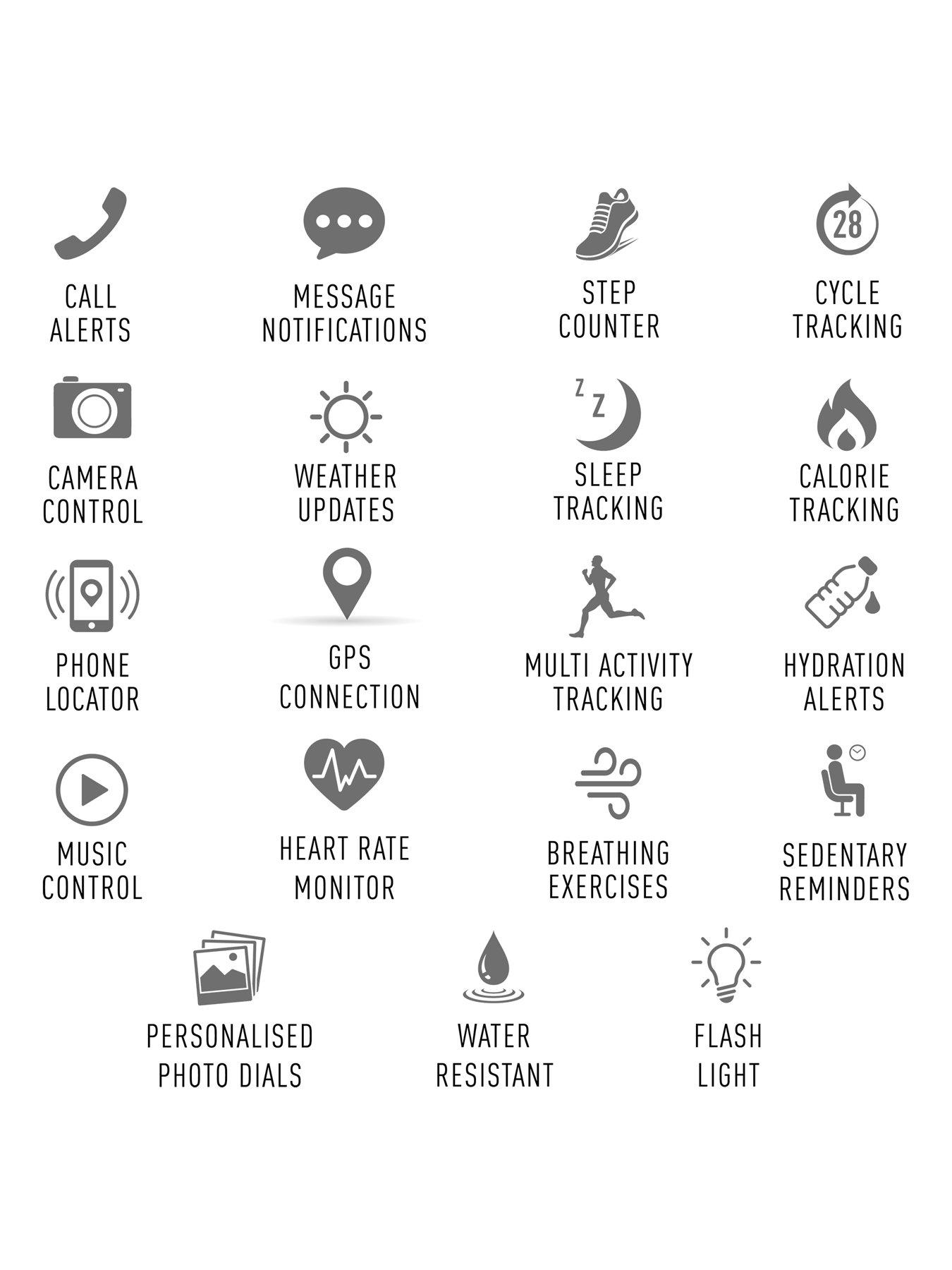 Reflex Active Series 12 Berry Strap Smart Watch | Very