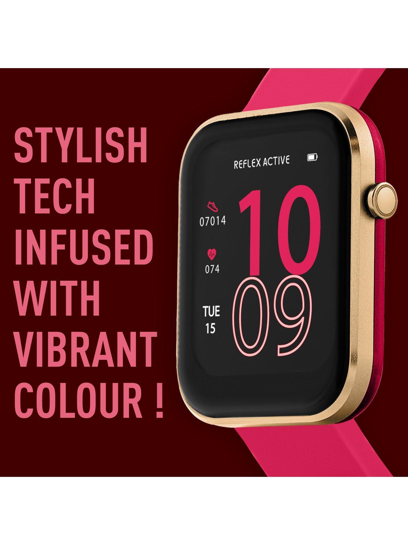 Reflex Active Series 12 Pink Strap Smart Watch | Very