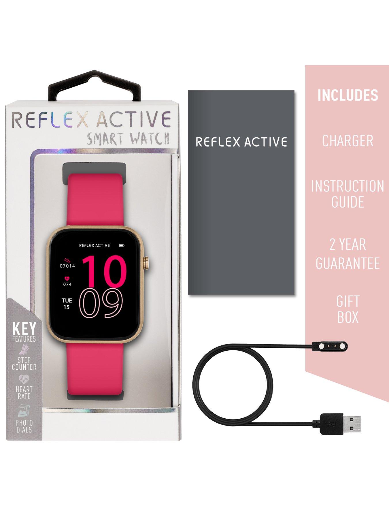 Reflex Active Series 12 Pink Strap Smart Watch | Very
