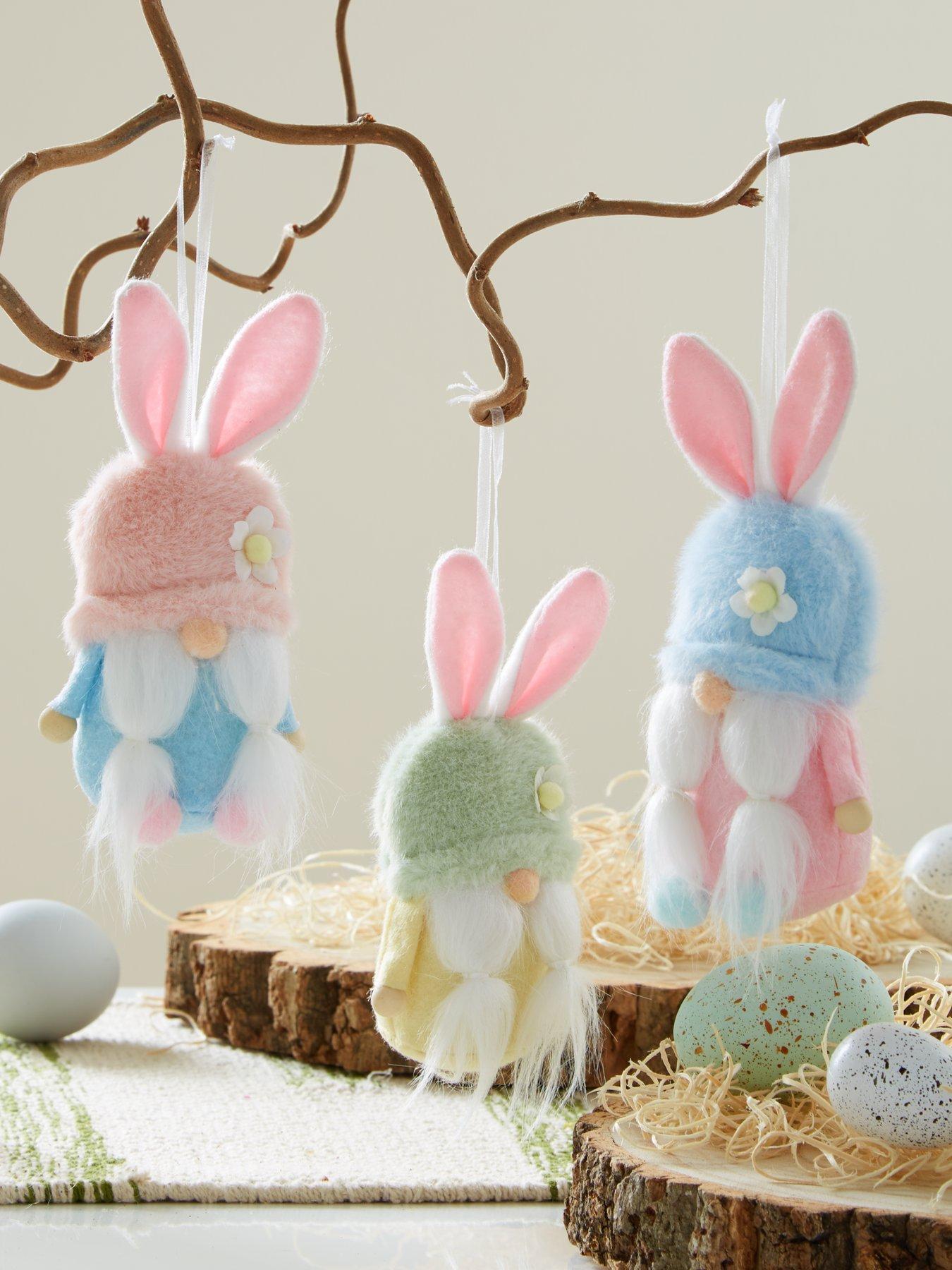 Heaven Sends Hanging Fluffy Gonks with Rabbit Ears (Set of 3) | Very