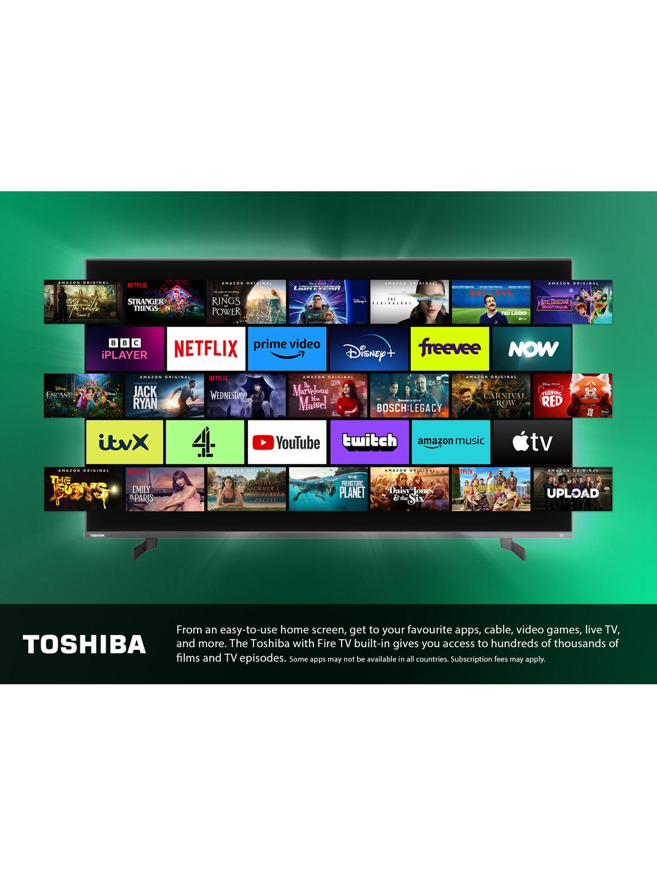 Toshiba 55QF5D53DB, 55-inch, 4K Ultra HD, Fire, QLED TV | Very