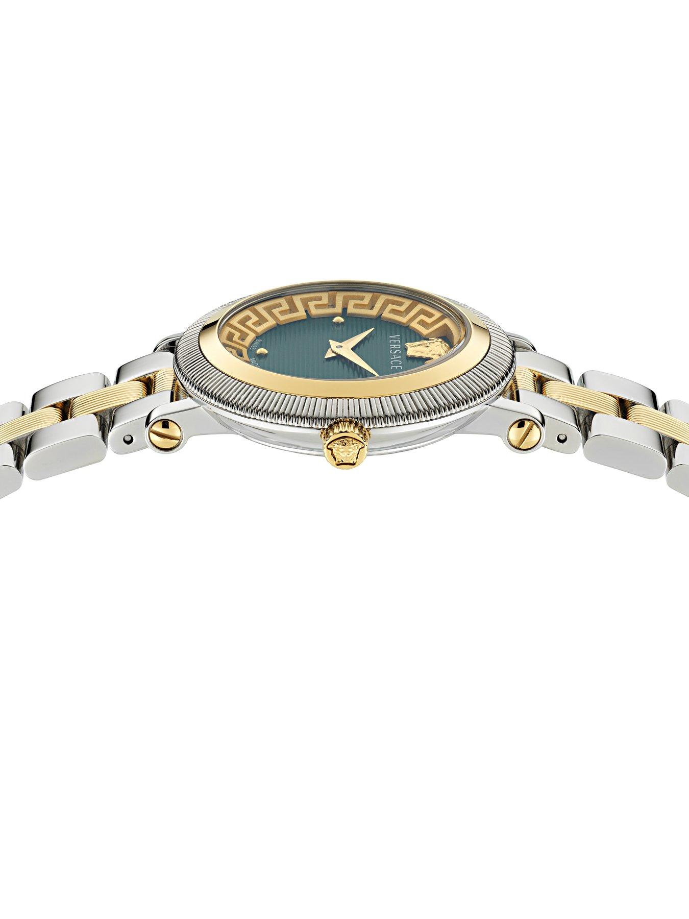 VERSACE Greca Flourish Green Dial Ladies Watch | Very