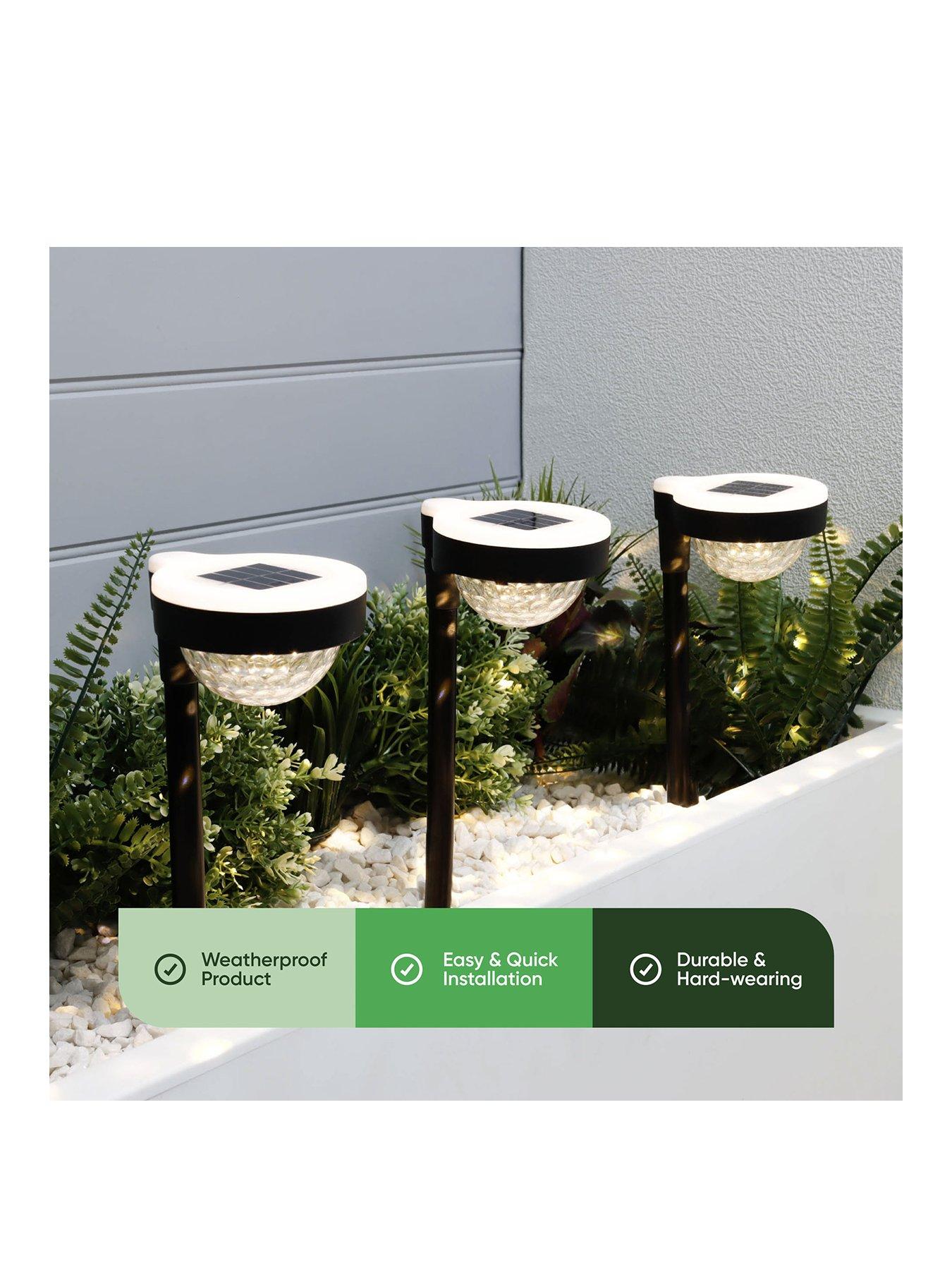 Streetwize Up and Down Solar Stake Light (Pack of 3) | Very
