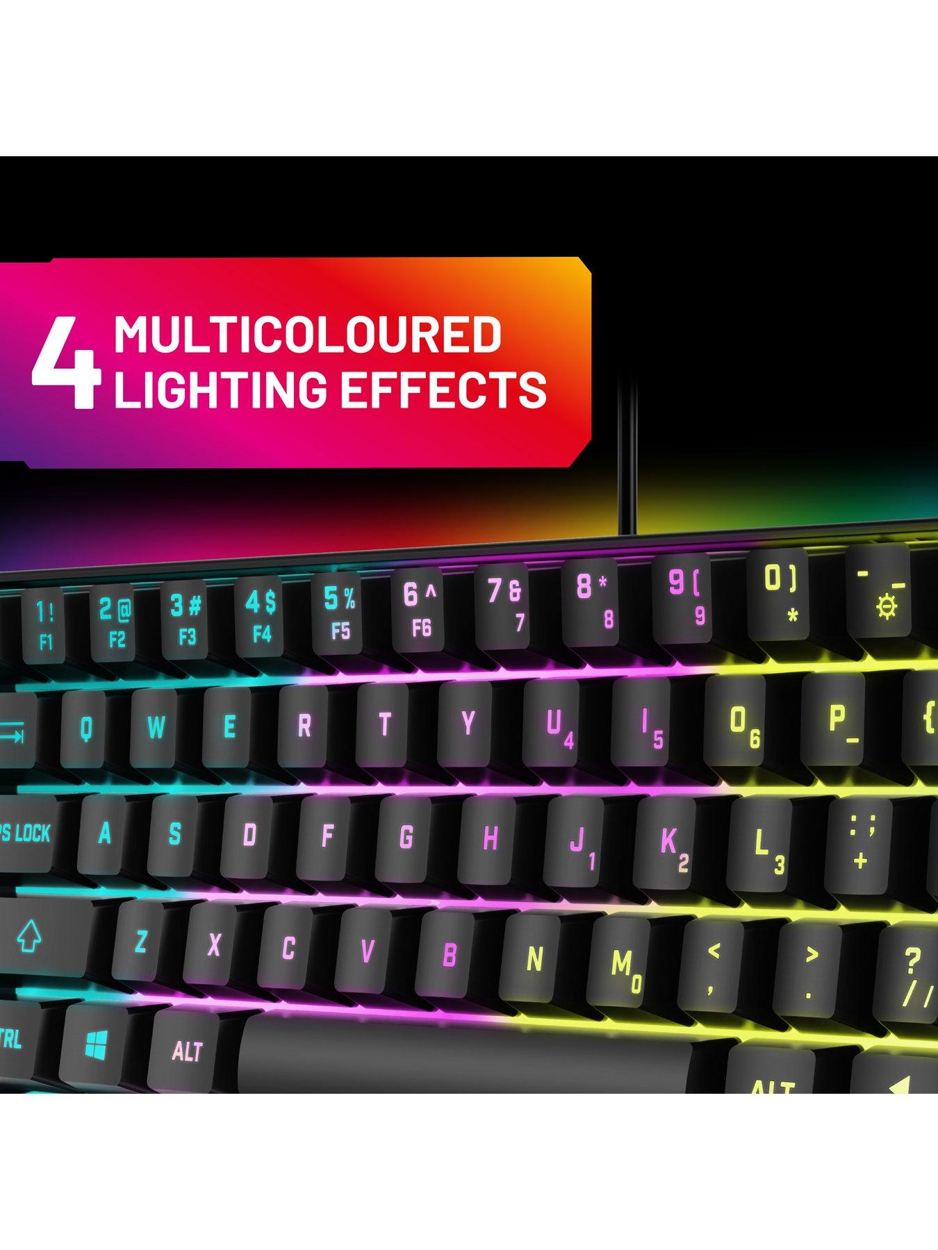 Stealth LED Light Up Mini Gaming Keyboard - Black | Very