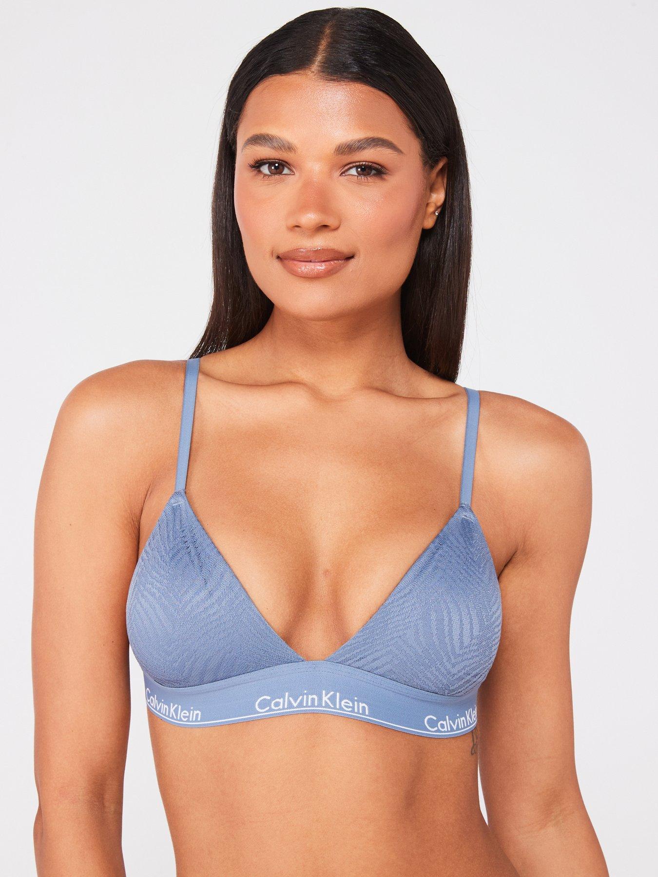 Calvin Klein Modern Lace Bralette Blue Very