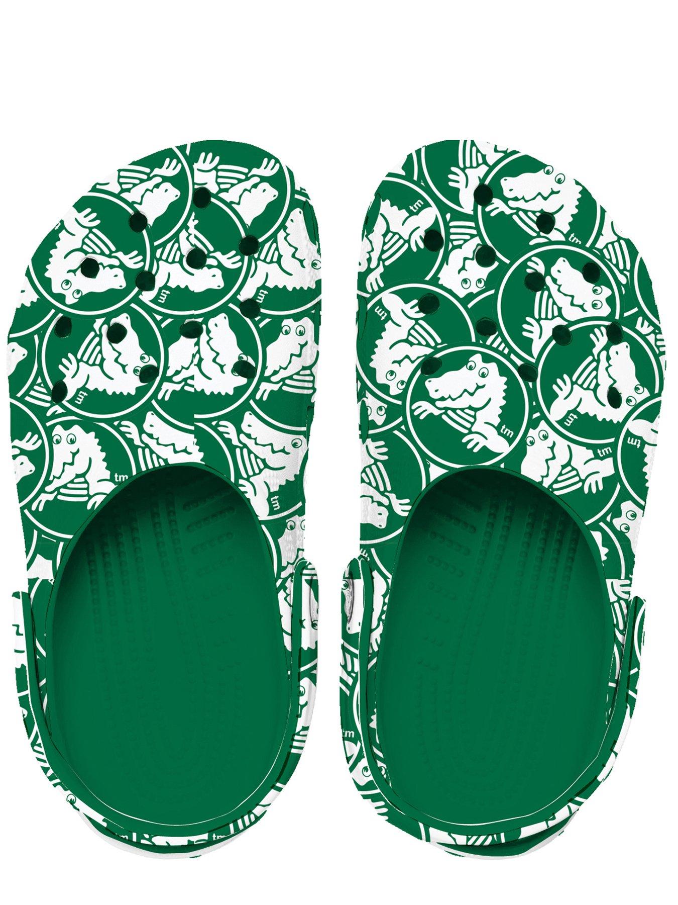 Crocs Classic Duke Print Clog Sandal - Green | Very