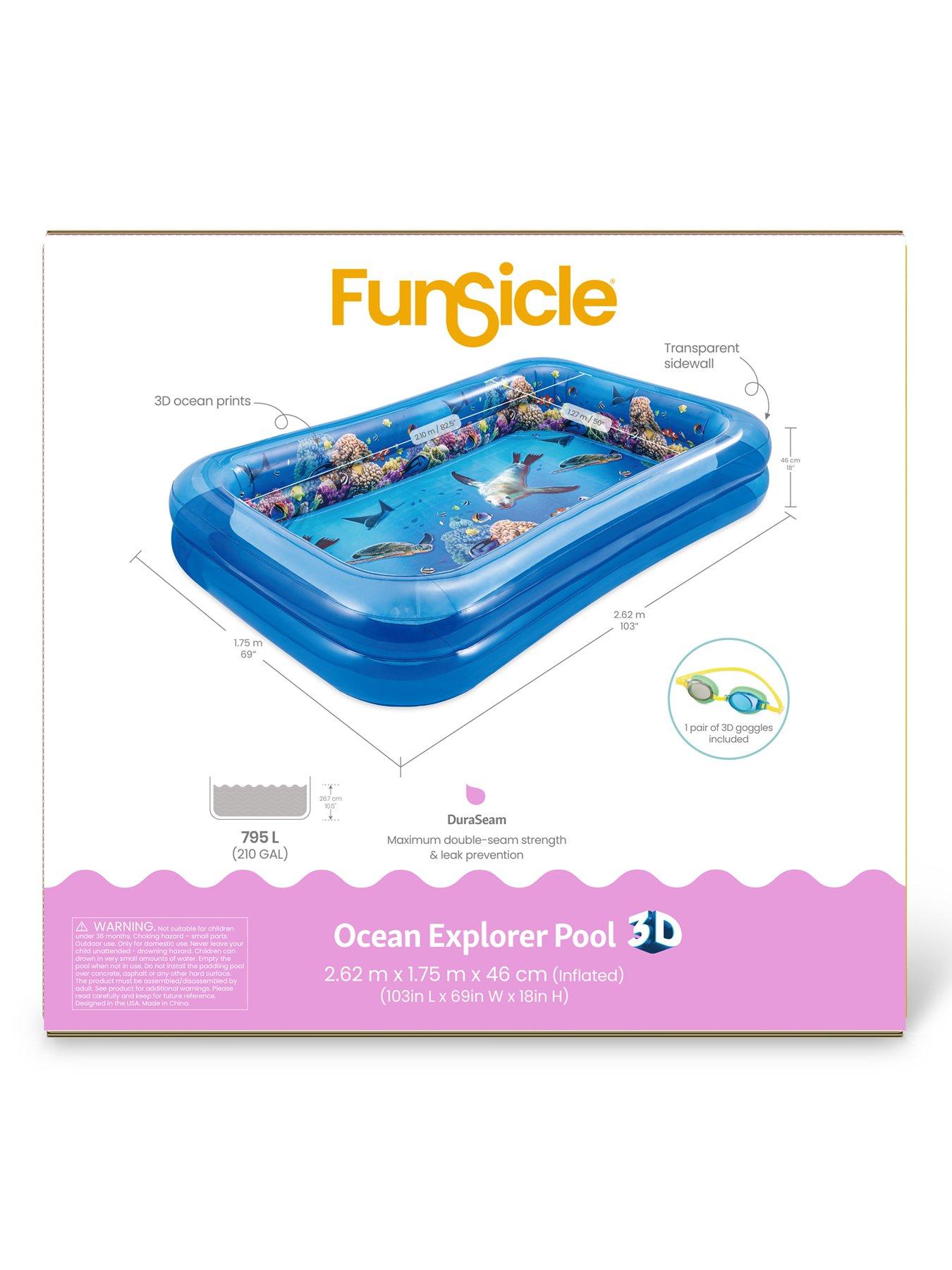 Funsicle Ocean Explorer Pool with 3D goggles | Very