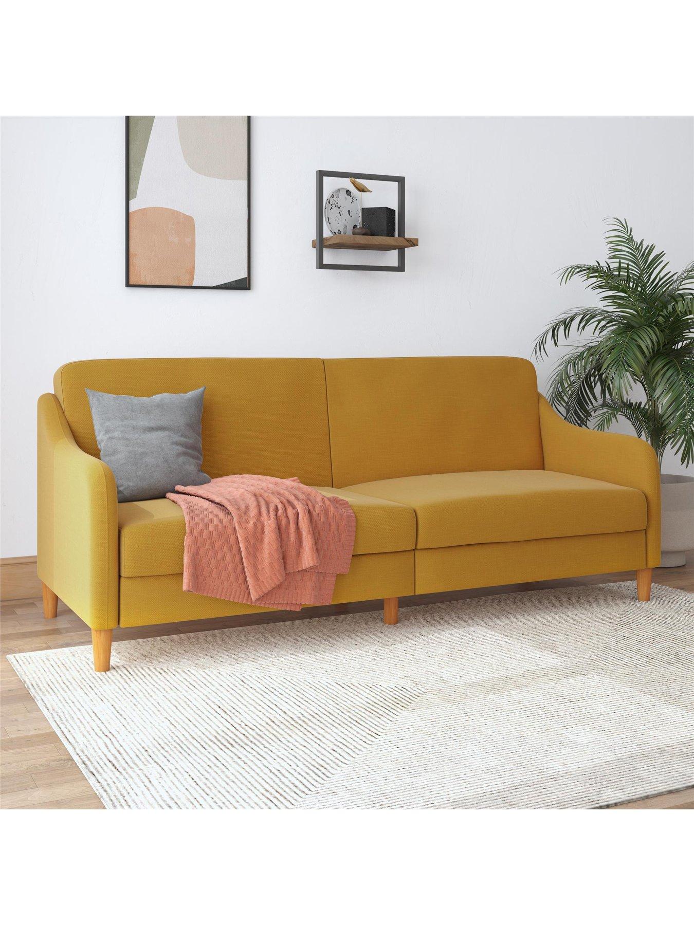 Sofas | Dorel Home | Yellow | Sofas, Armchairs & Footstools | Home ...