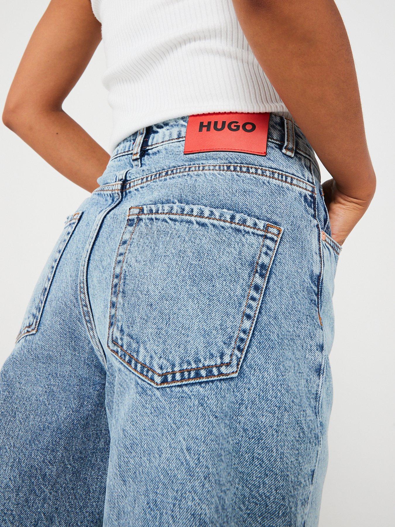 HUGO RED Gisanna High Waist Loose Fit Jean - Blue | Very