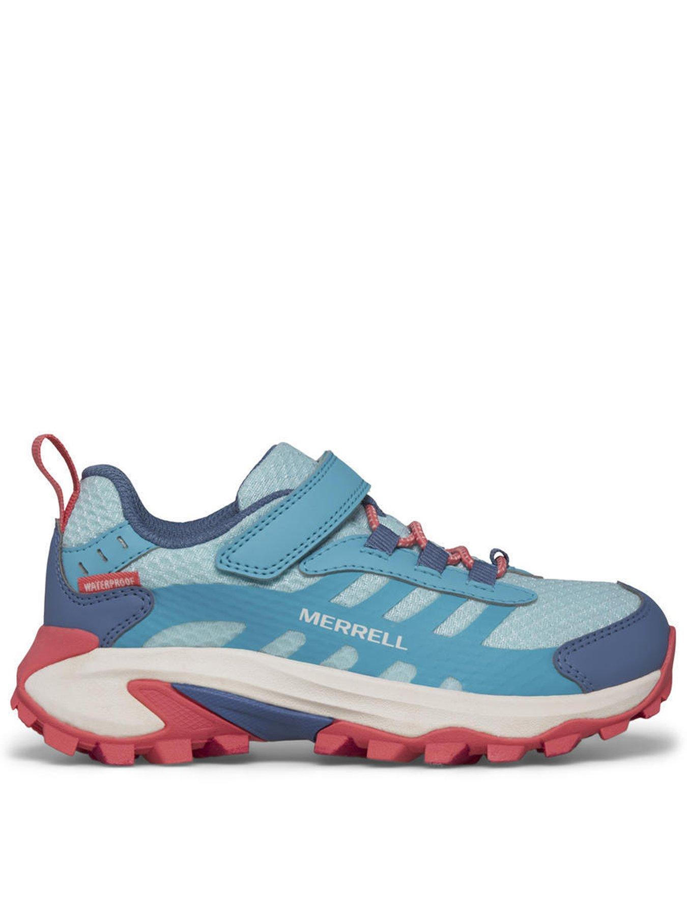 Merrell Kids Moab Speed Low Waterproof Shoes - Blue | Very