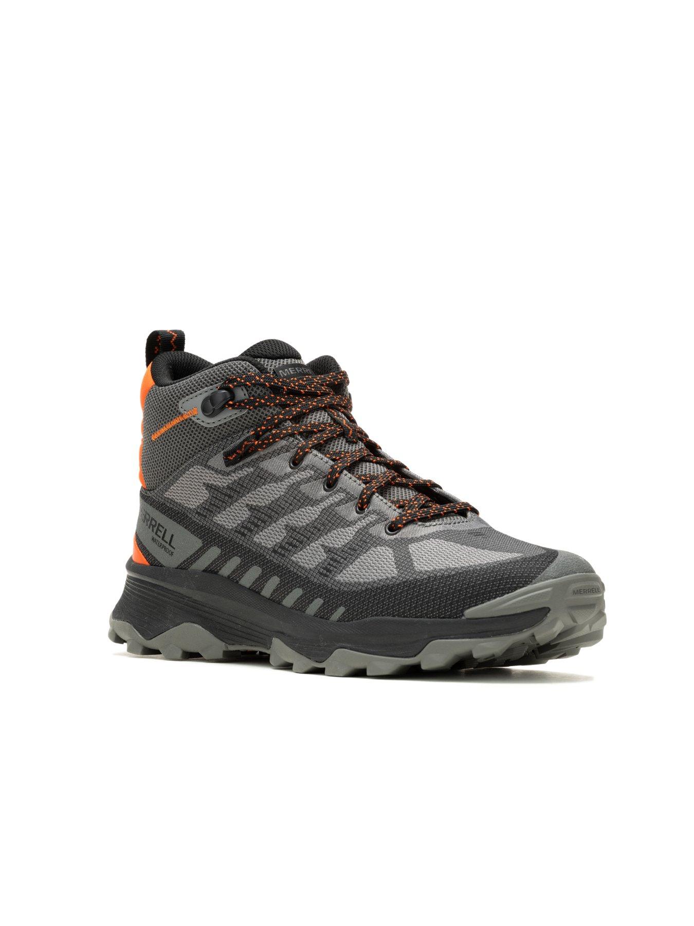 Merrell Mens Speed Mid Waterproof Hiking Boots - Grey | Very