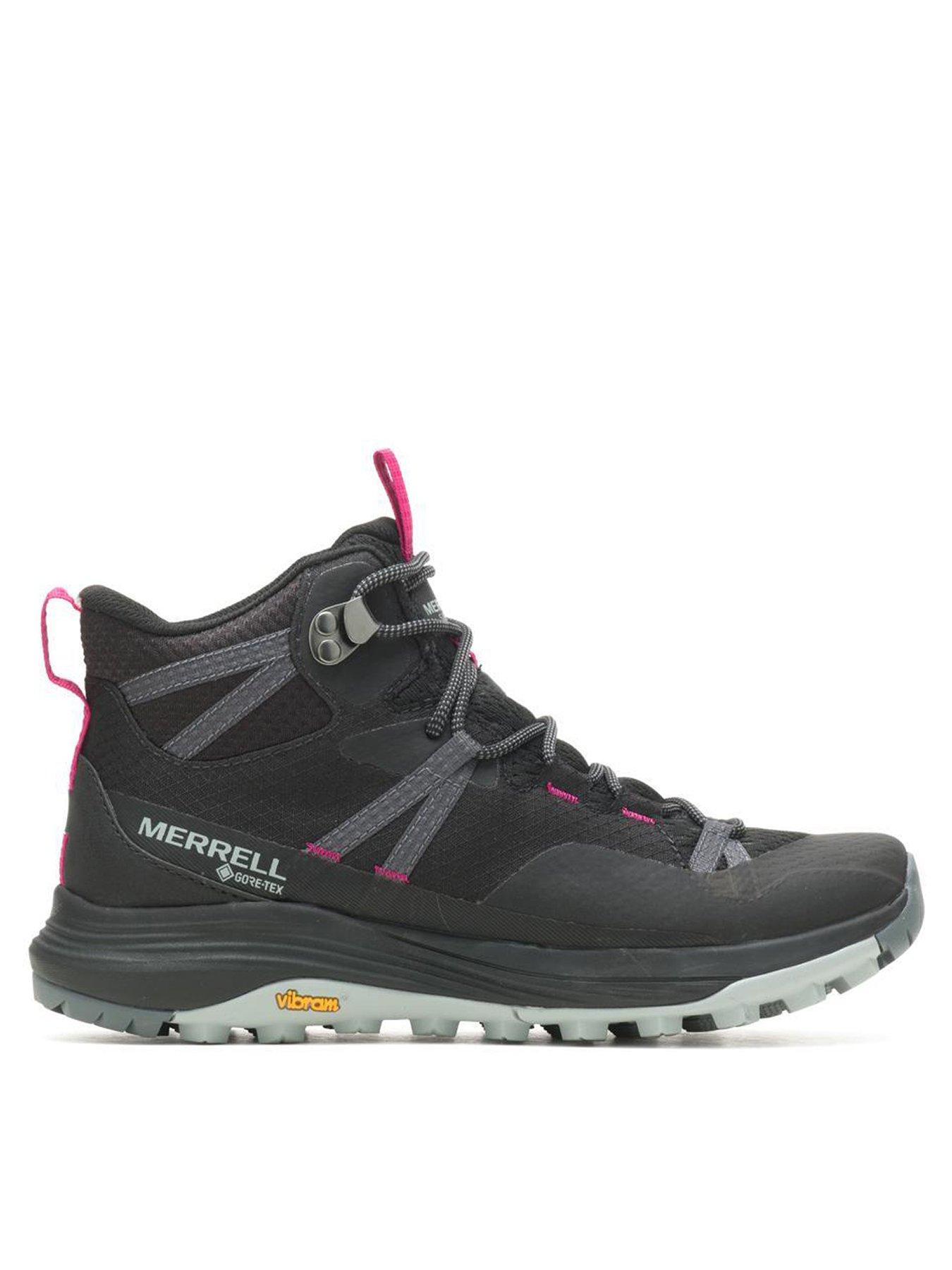 Merrell Womens Siren Mid Goretex Hiking Boots - Black | Very