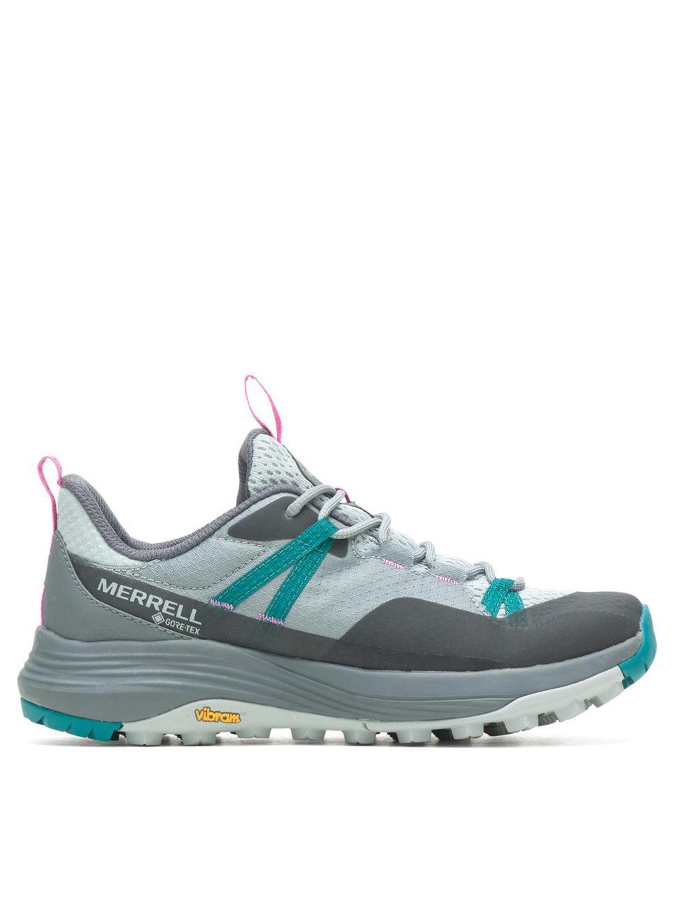 Merrell Womens Siren Goretex Hiking Shoes - Grey / Blue | Very