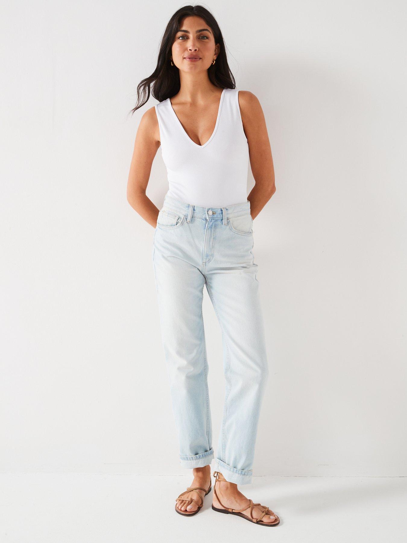 V by Very Wide Strap Bodysuit - White | Very