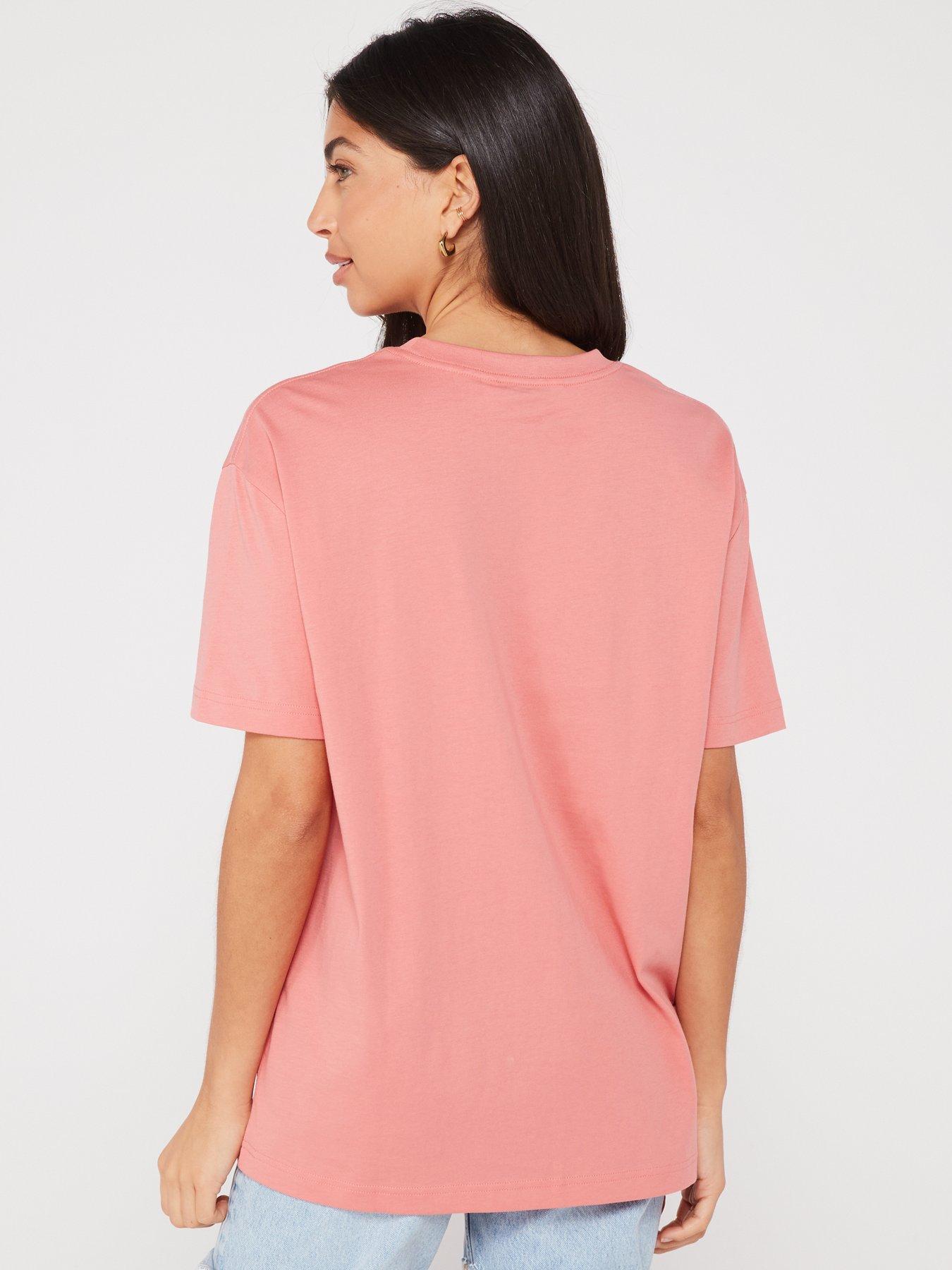 Everyday Essential Oversized T-Shirt - Pink | Very