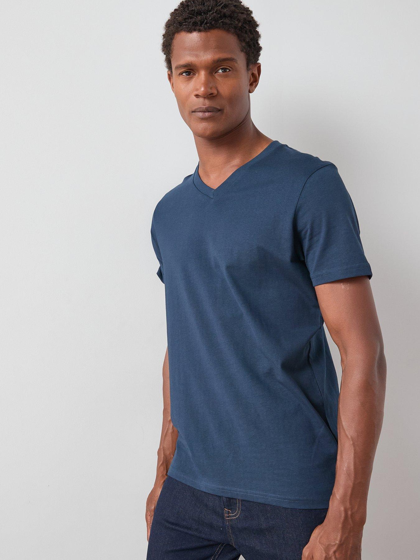 Very Man Men's Essential V-Neck T-Shirt - Navy | Very