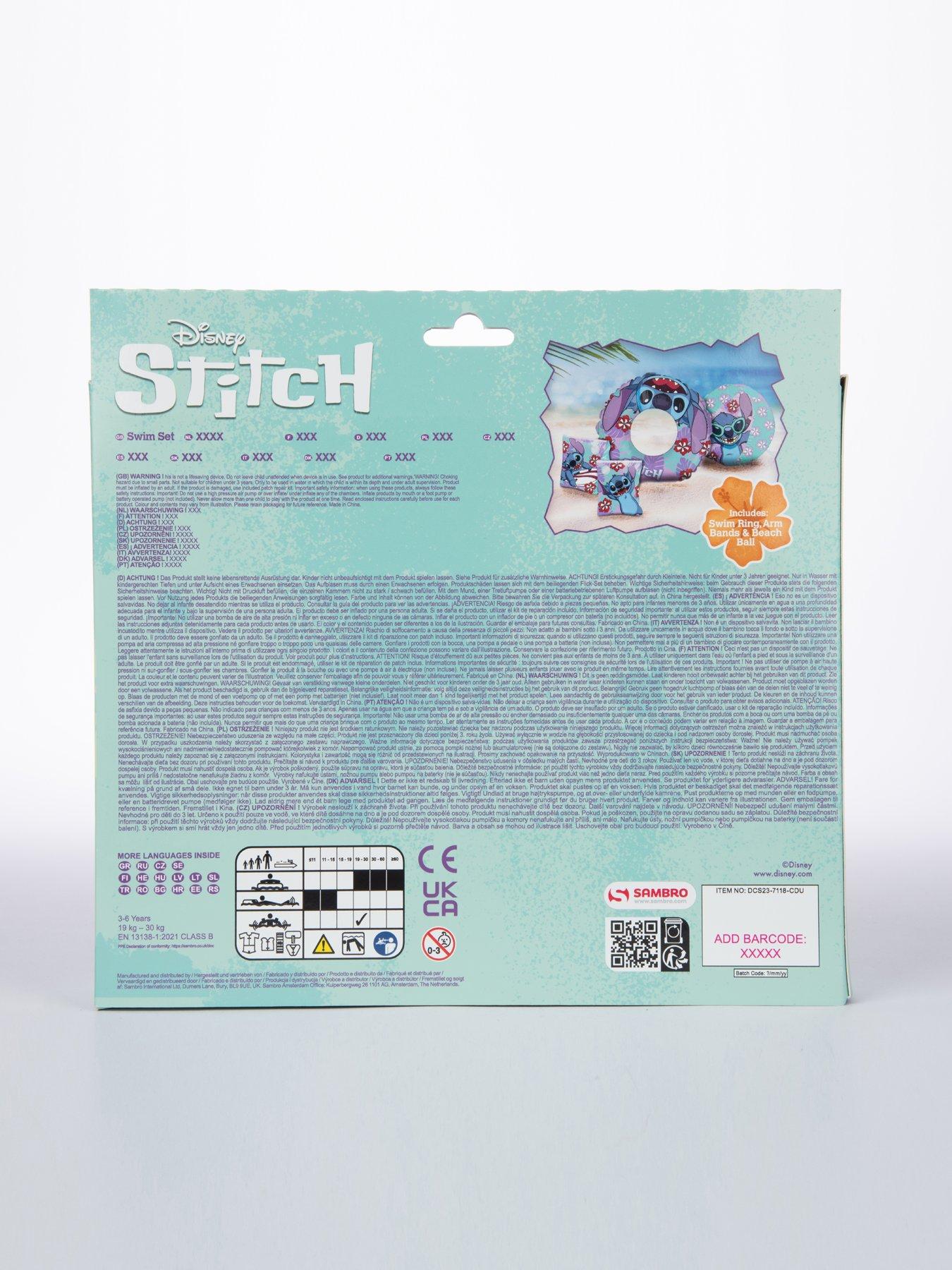 Disney Stitch Swim Set in Box with Inflatable Boat | Very.co.uk
