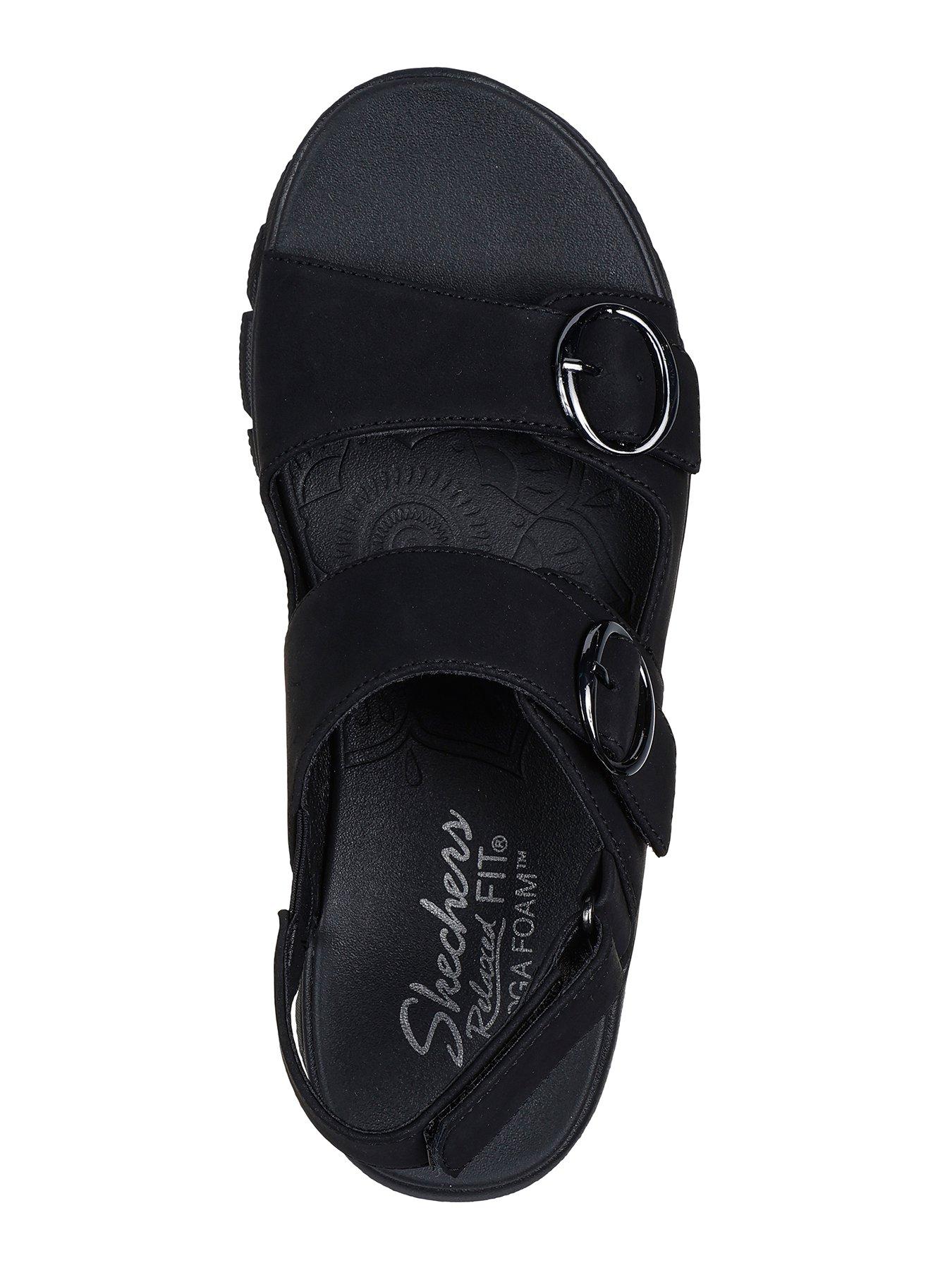Skechers Easy Going Ring Buckle Trekker Sandals - Black | Very