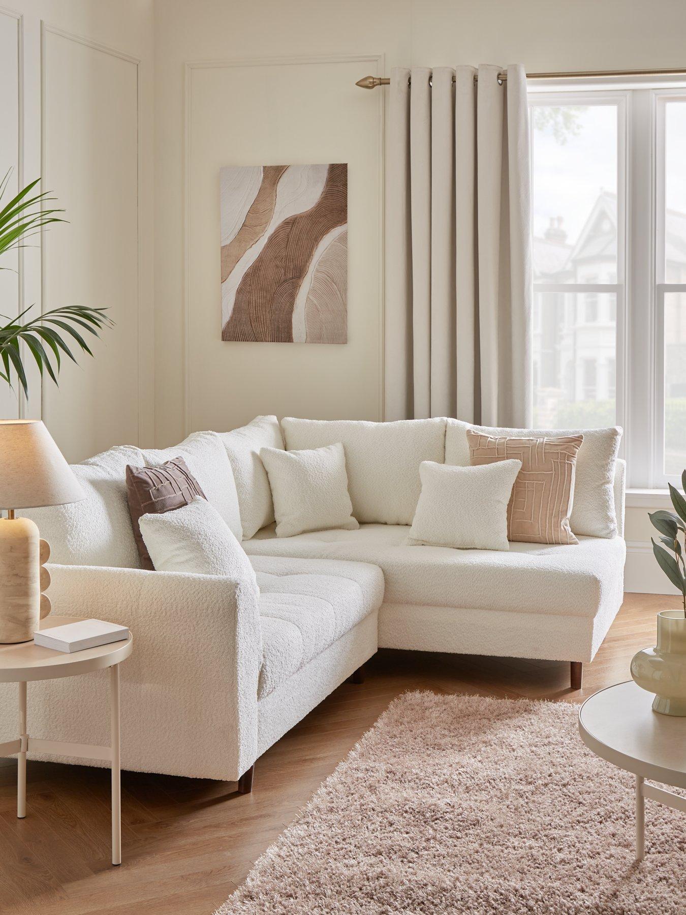 Cream corner sofa store