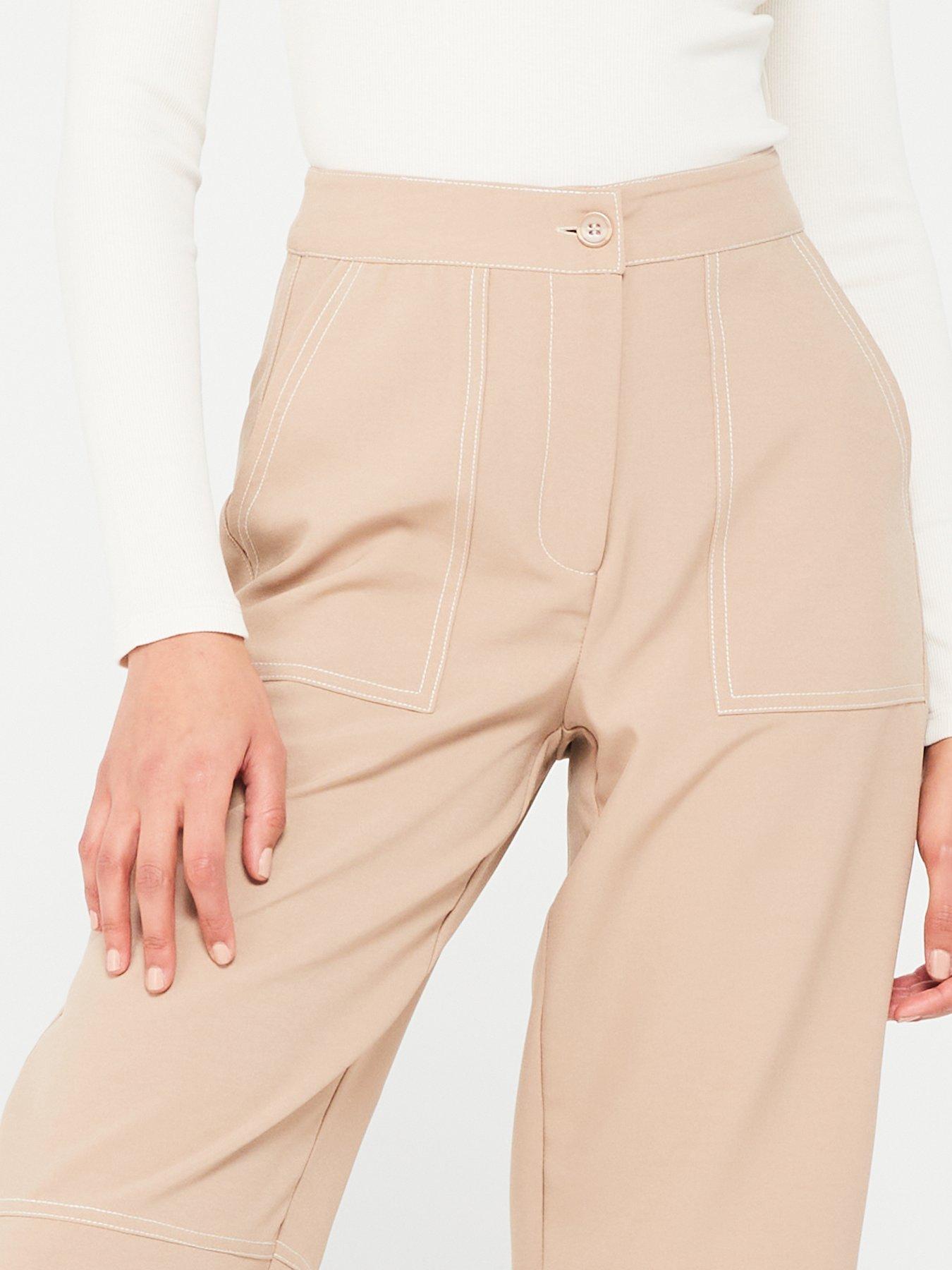 Vero Moda High Waist Trouser - Grey | Very