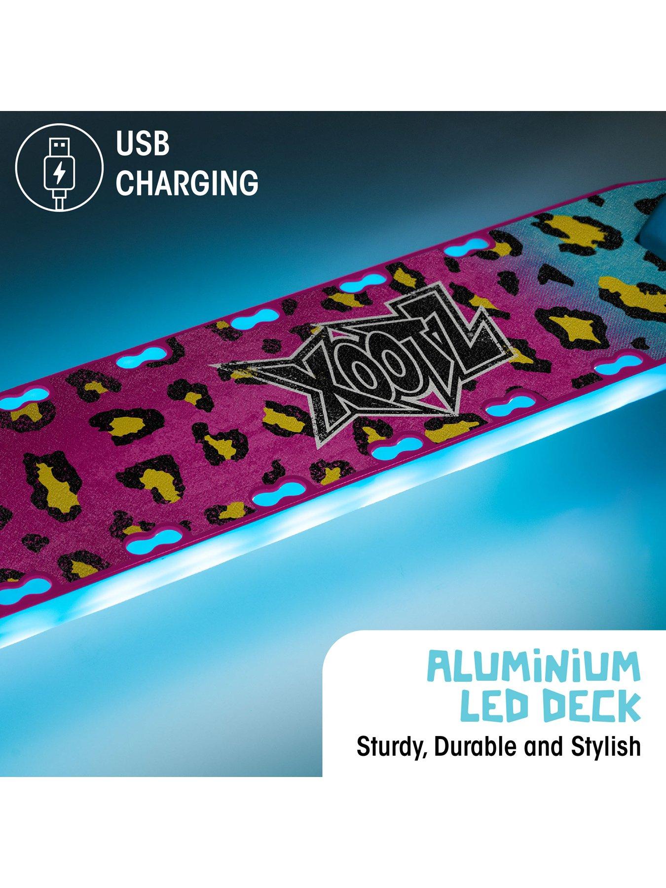 XOOTZ Wild Rider LED Scooter - Pink Leopard | Very