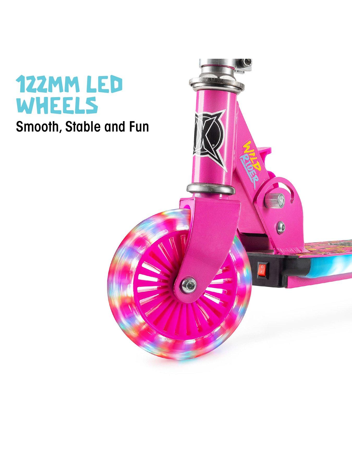 XOOTZ Wild Rider LED Scooter - Pink Leopard | Very