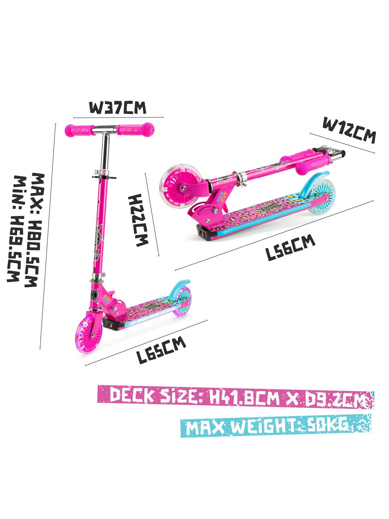 XOOTZ Wild Rider LED Scooter - Pink Leopard | Very