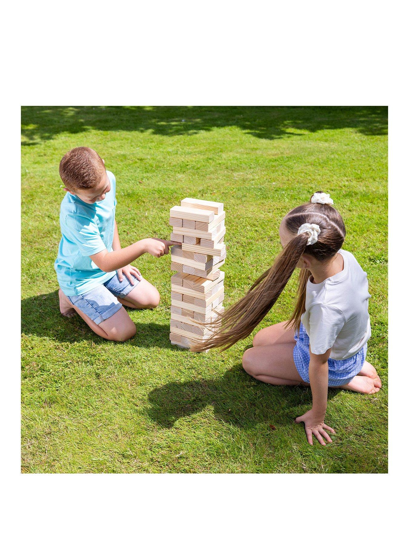 Giant Wooden Stack 'N' Fall Game | Very.co.uk