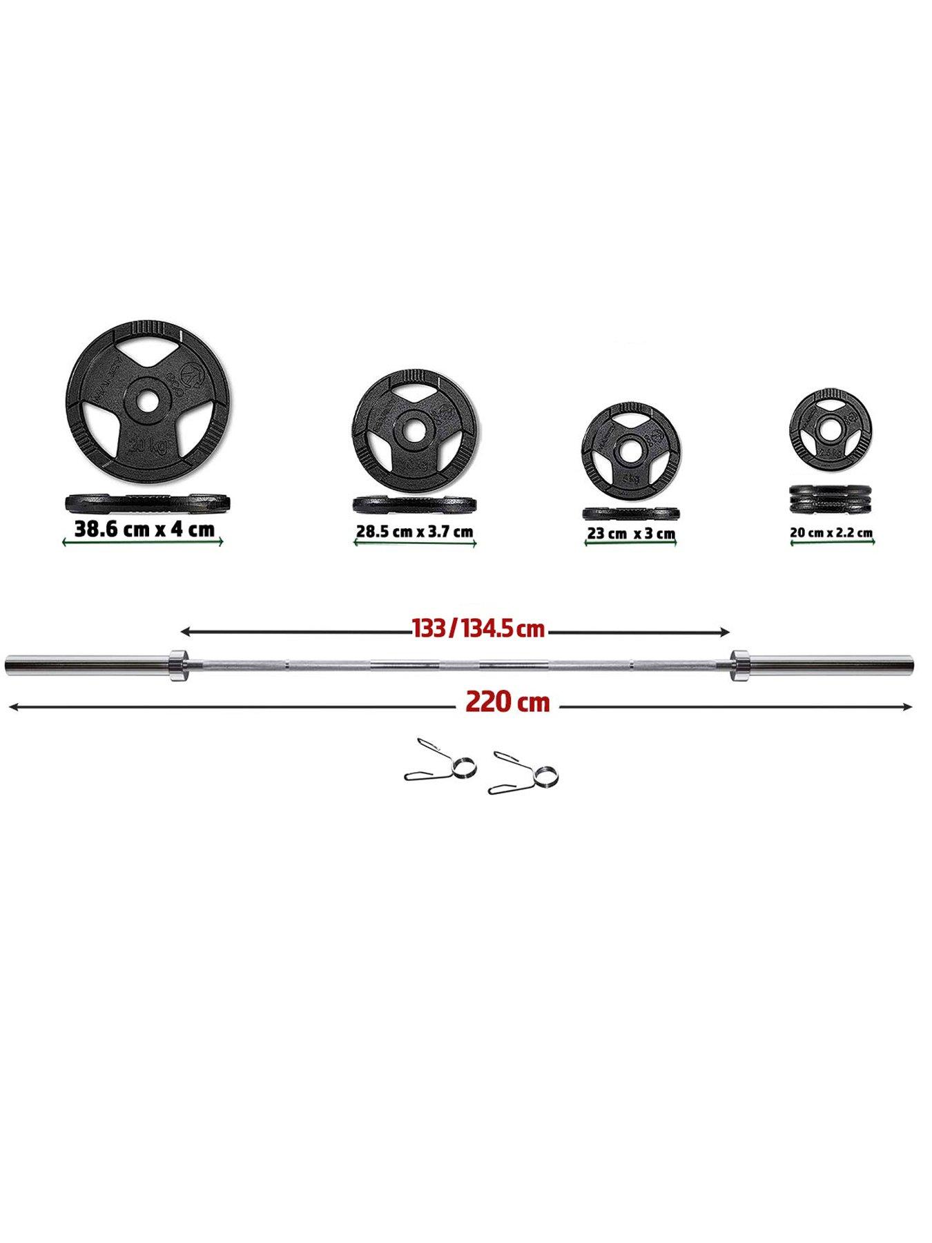 Marcy 100 kg Weight Set with 7ft Barbell | Very