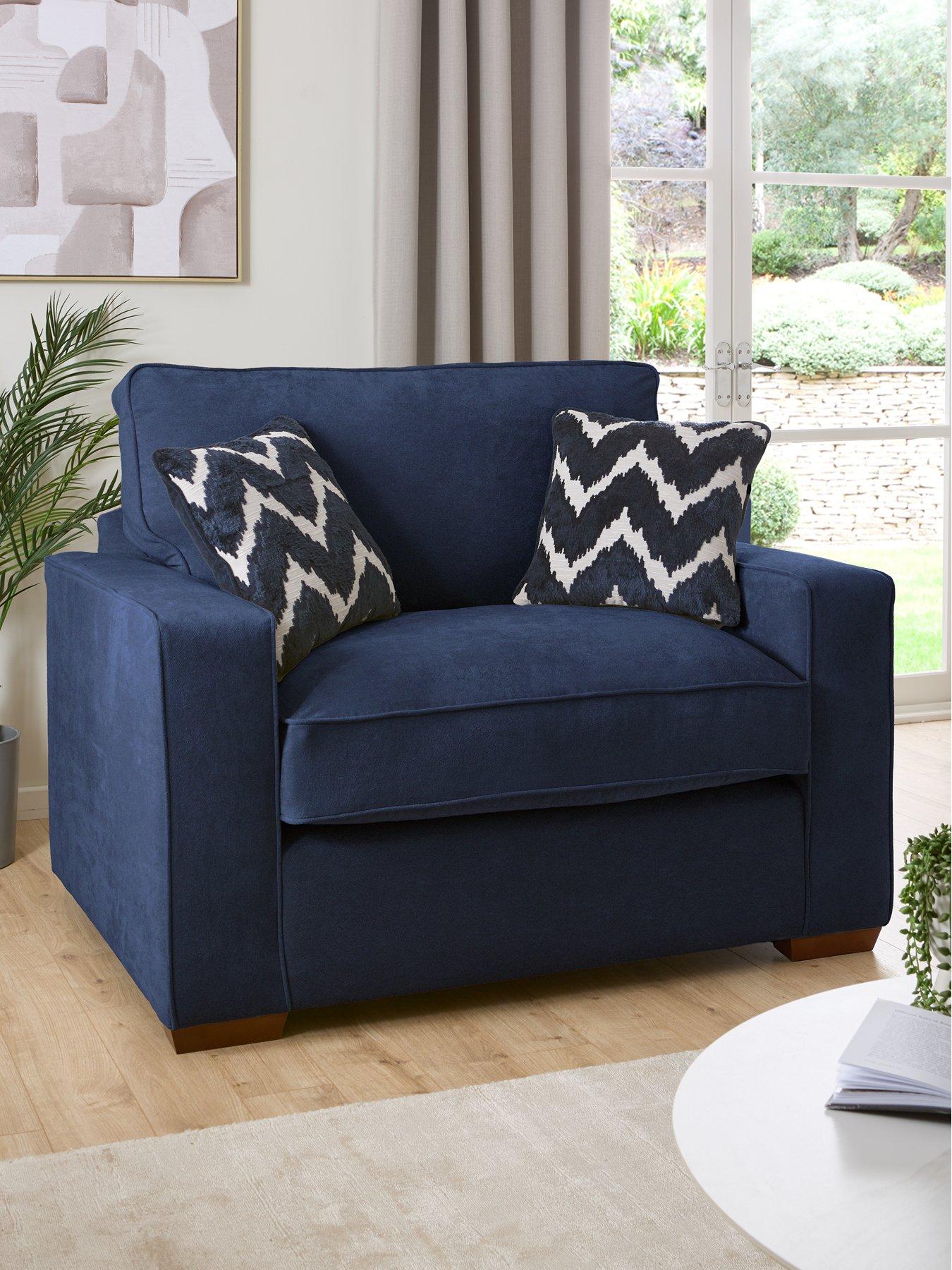 Armchairs | Blue | Cuddle Chair | Sofas, Armchairs & Footstools | Home ...