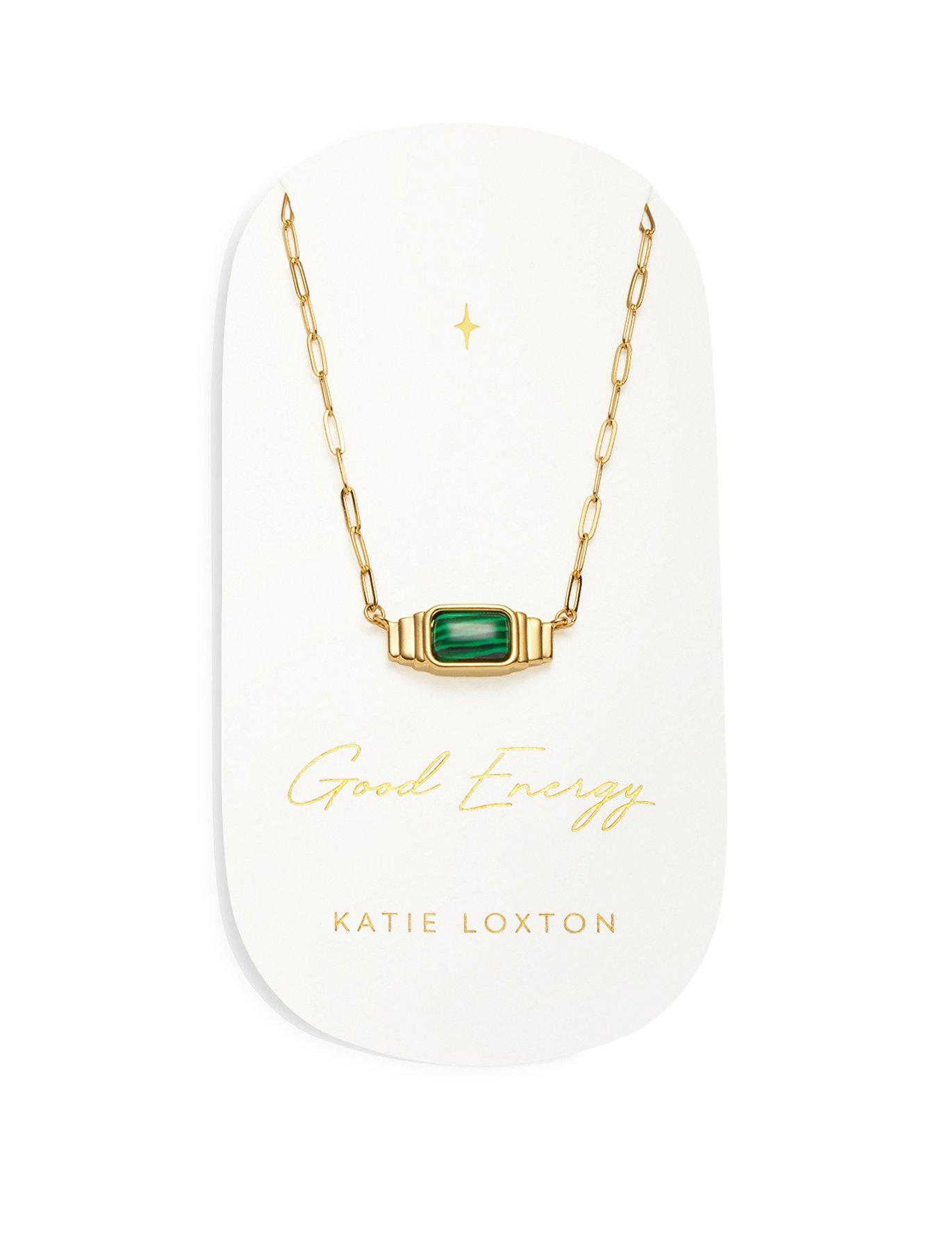 Katie Loxton Good Energy Waterproof Gold Necklace | Very