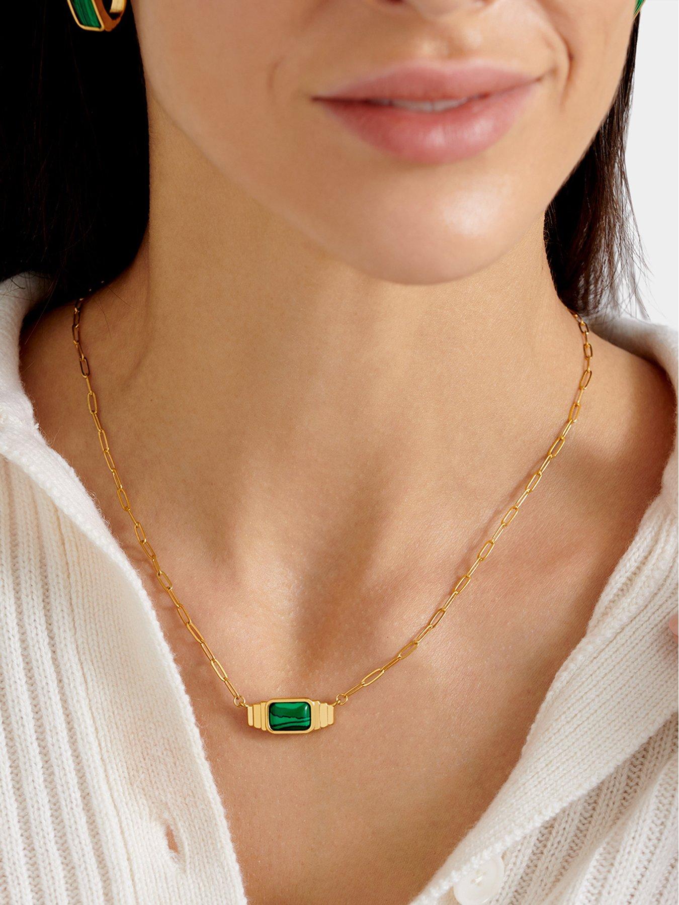 Katie Loxton Good Energy Waterproof Gold Necklace | Very